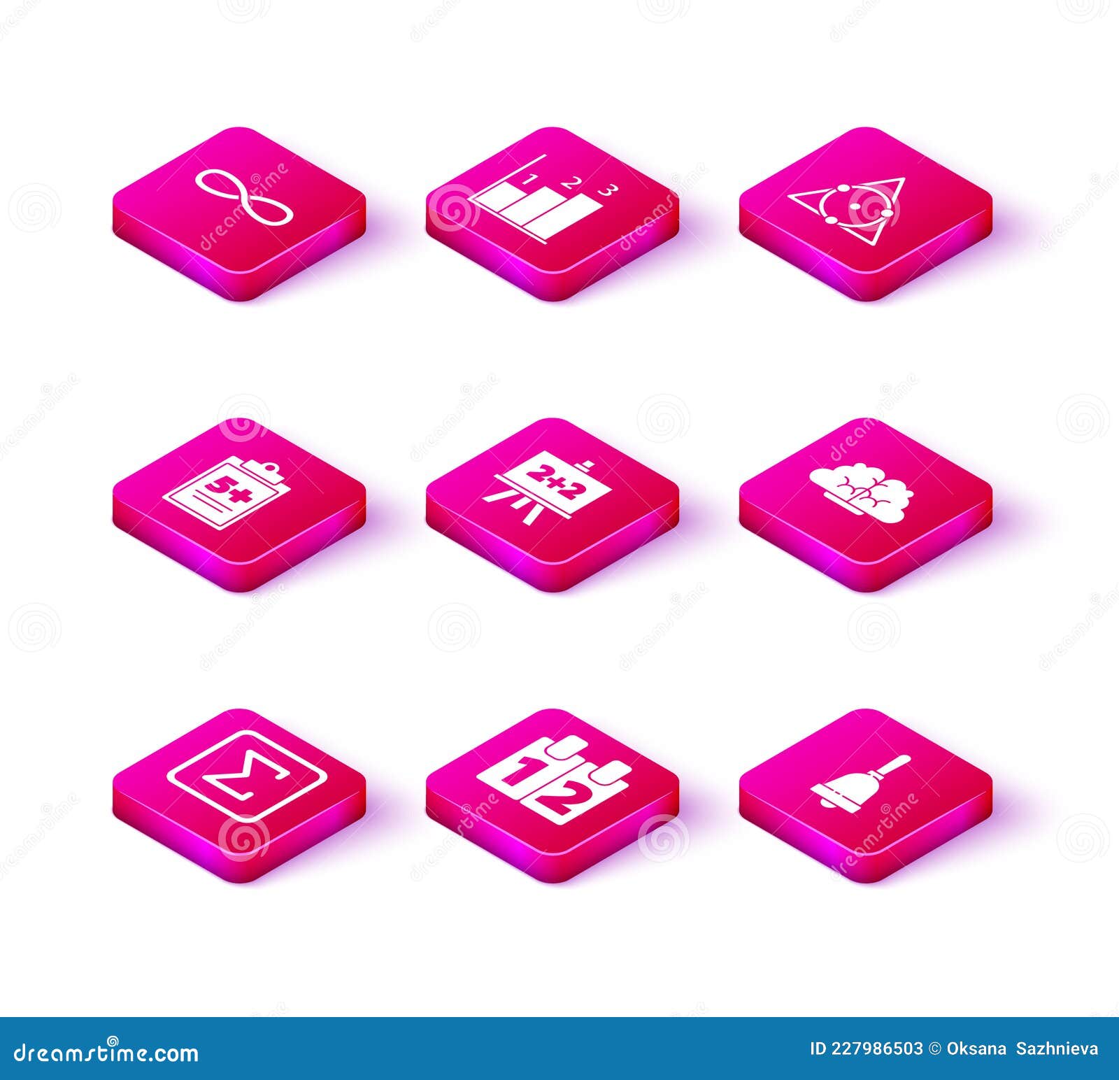 Set Sigma Symbol, Calendar, Test or Exam Sheet, Chalkboard, Ringing ...