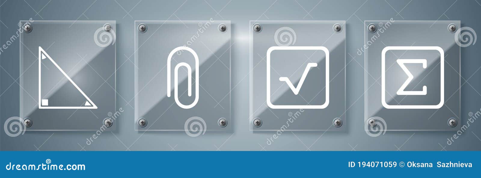 Set Sigma Symbol, Square Root, Paper Clip and Triangle Math. Square ... Set Sigma Symbol, Square Root, Paper Clip and Triangle Math. Square ...
