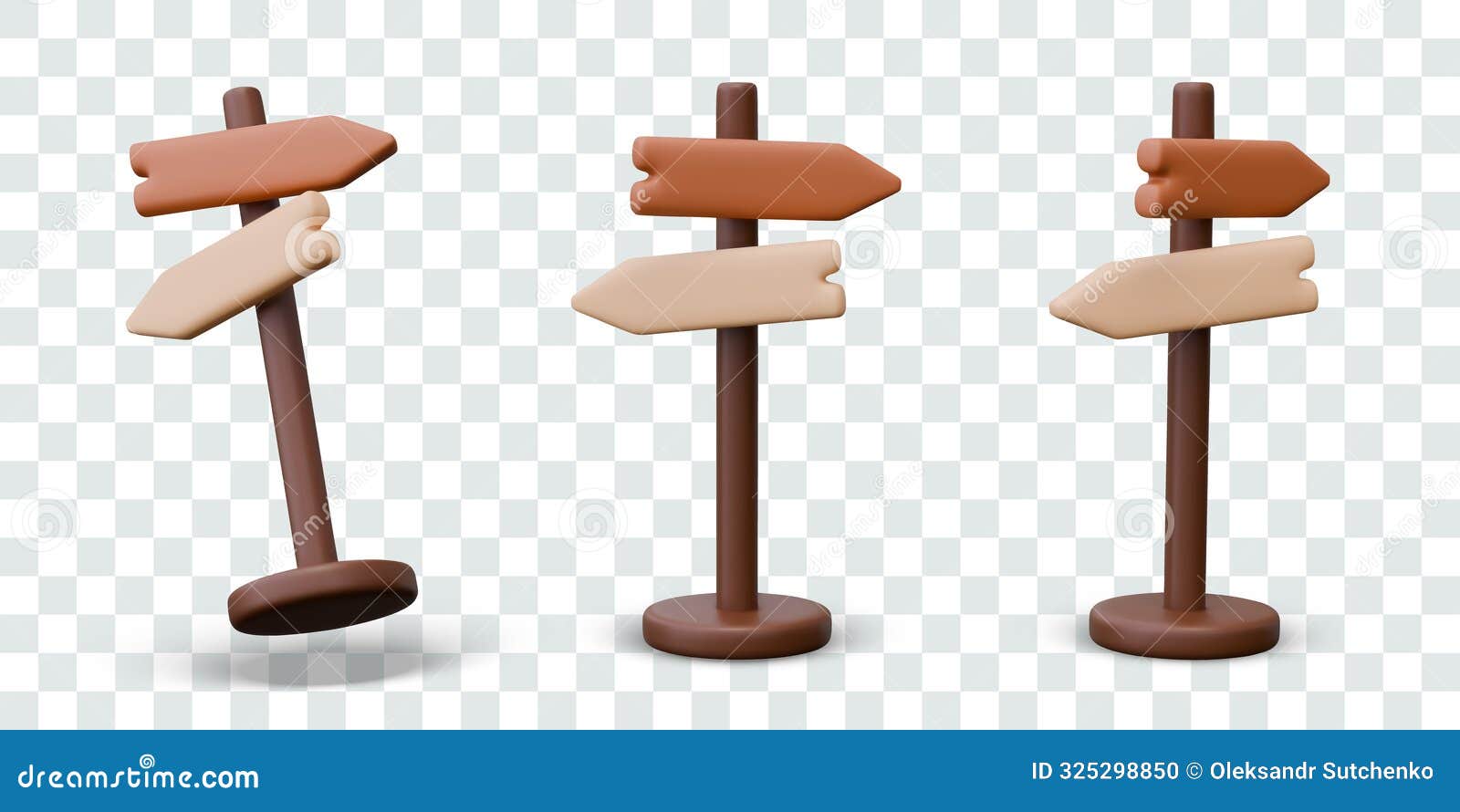 Set of Signposts. Left and Right Arrows Stock Illustration ...