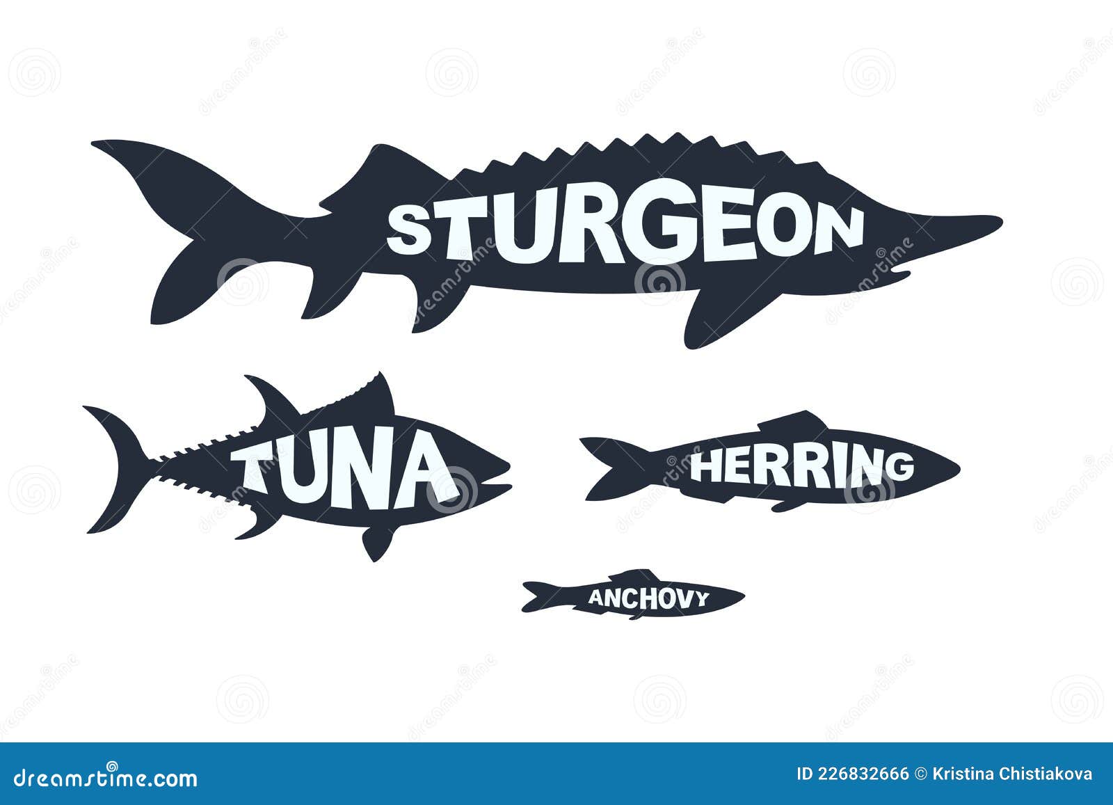 Fish Text Made From Fishing Rod Frame Fish Shape, Logo Icon Set Design ...