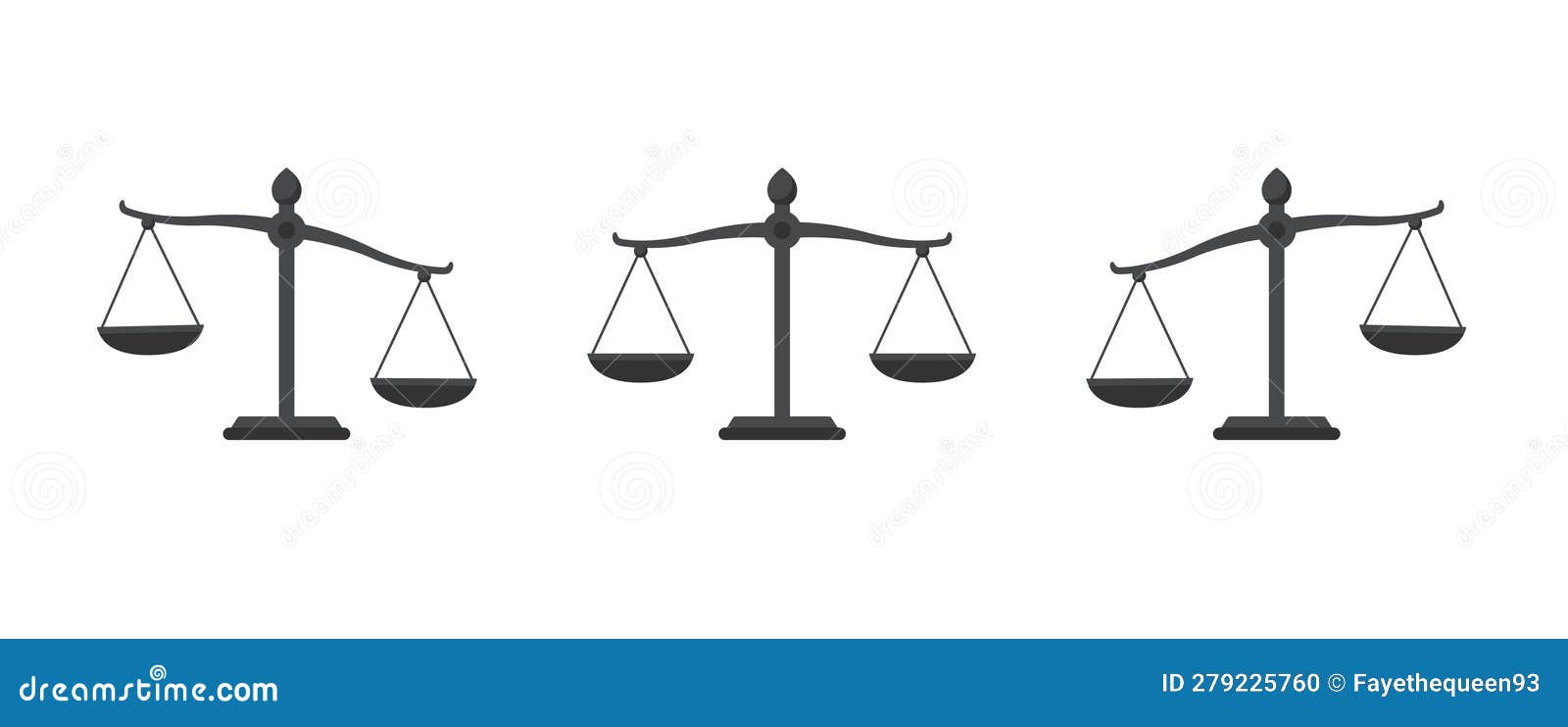 Set of Silhouette Scales. Set of Different Scales. Justice Scales Stock ...