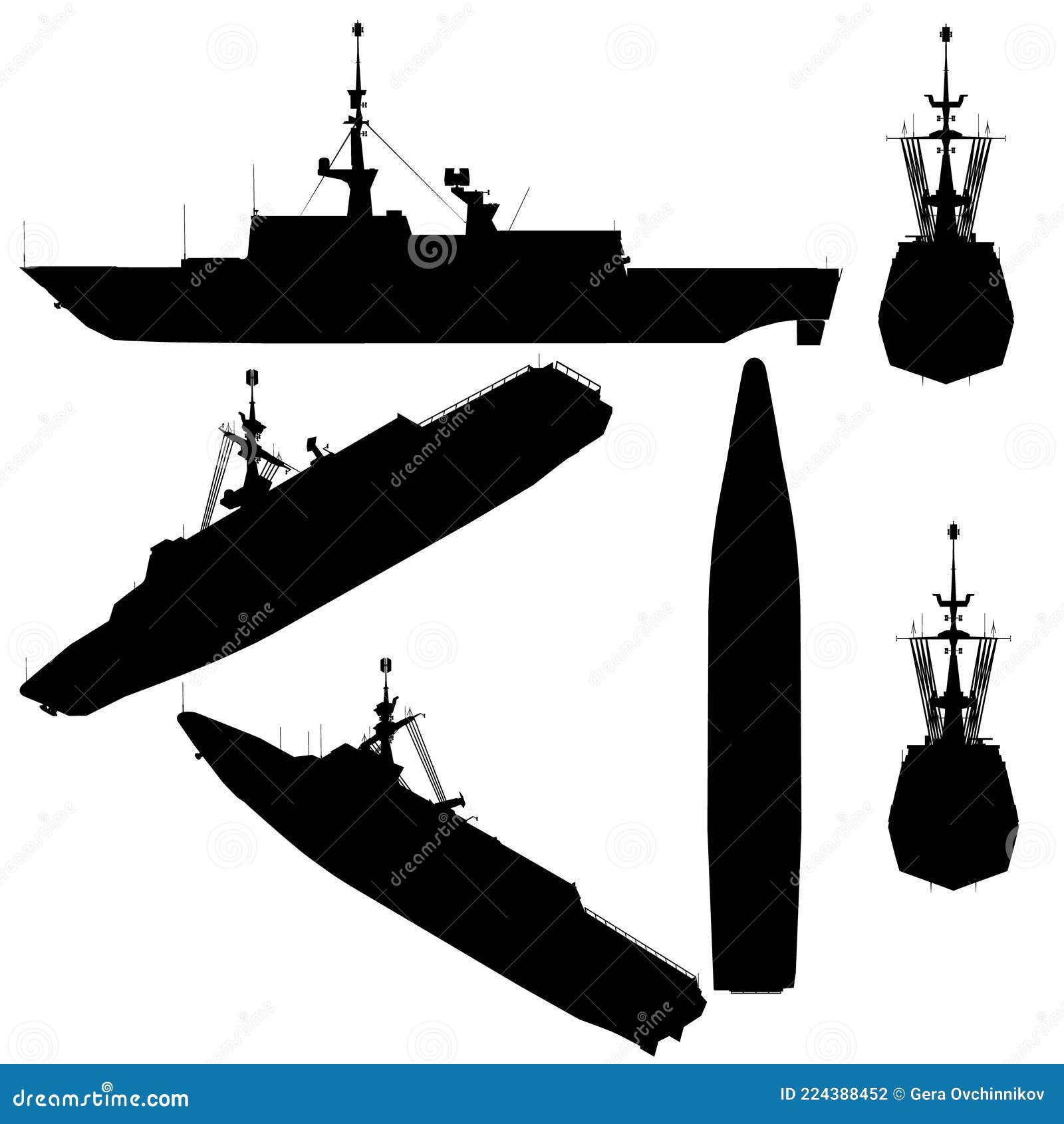 Navy Ship Silhouette