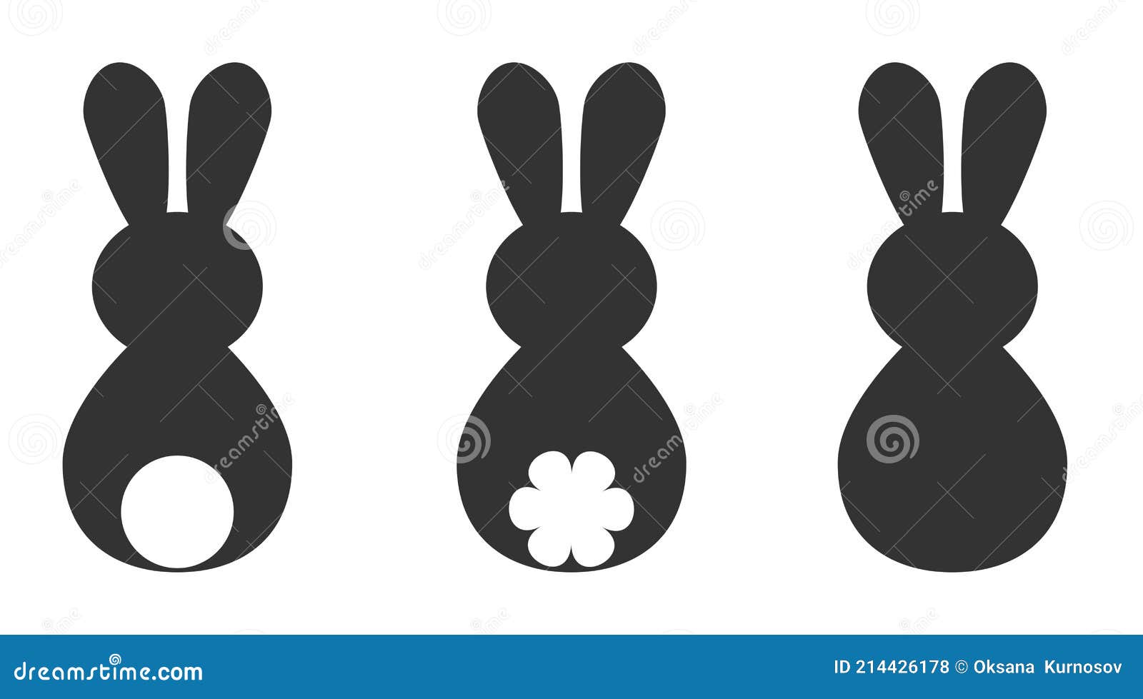 Easter Bunny Back Silhouette
