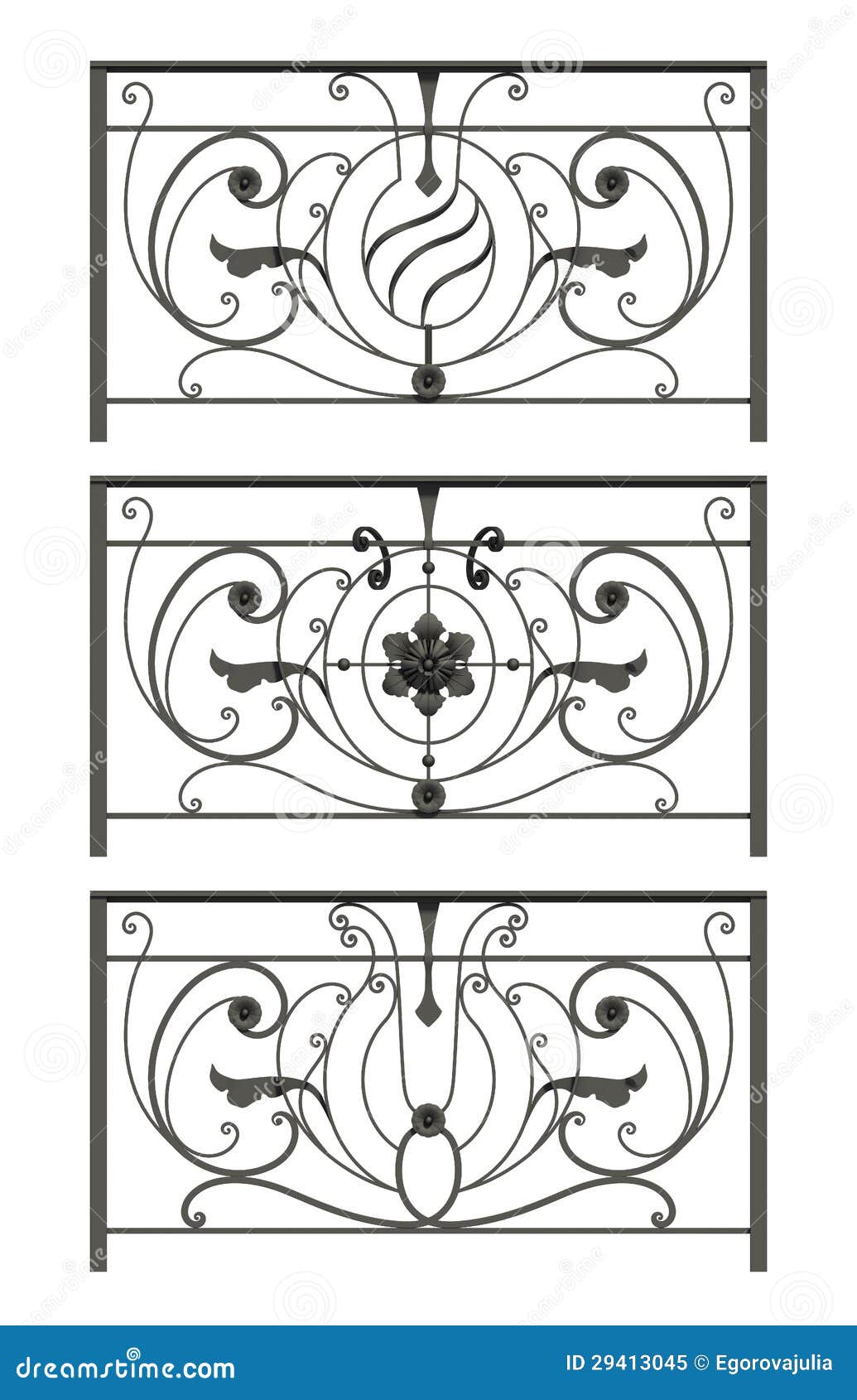 Iron Fences And Stairs Railing Stock Photo | CartoonDealer.com #29412966