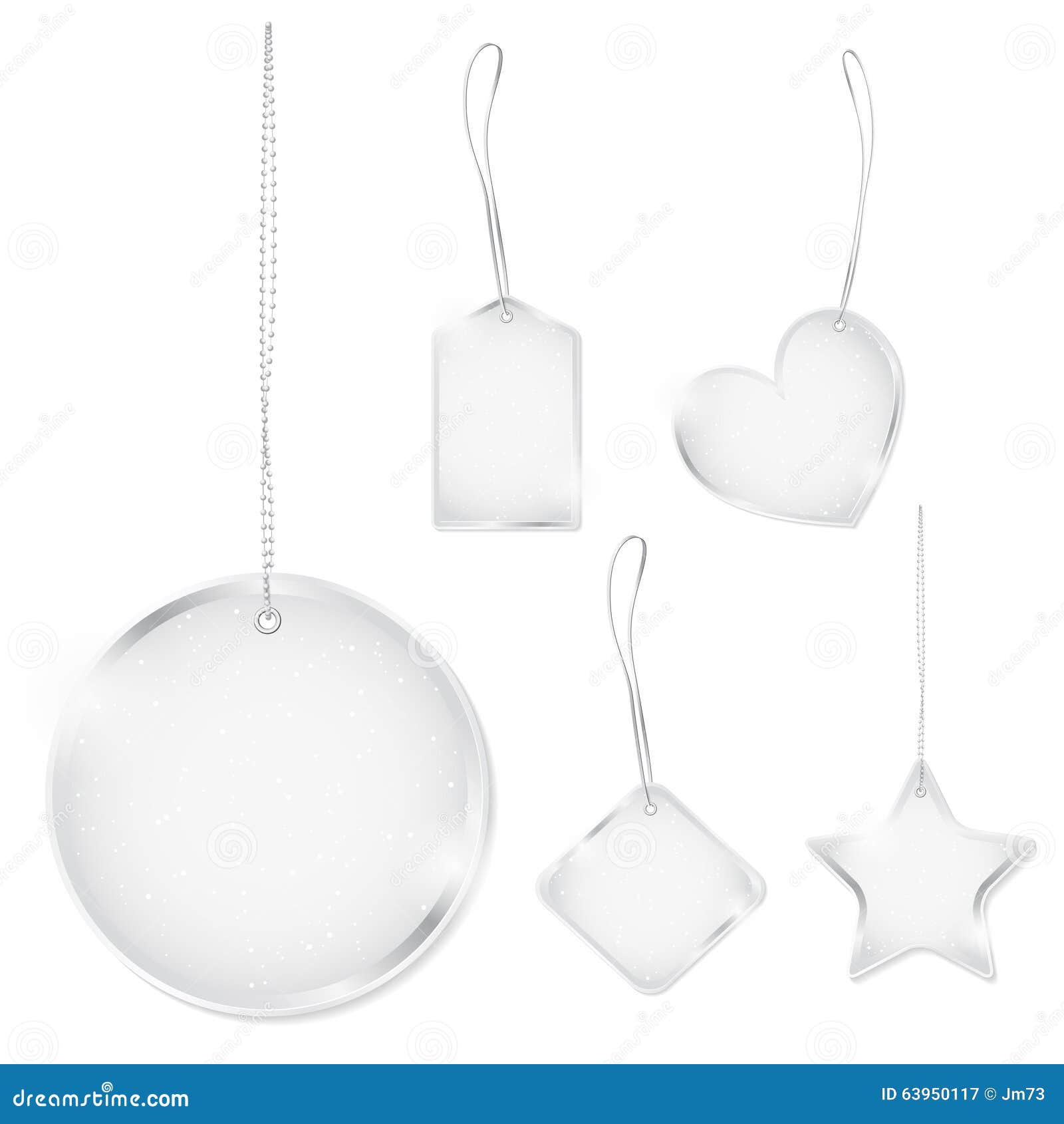 Set of Silver Shiny Price Tags Stock Vector - Illustration of glossy ...