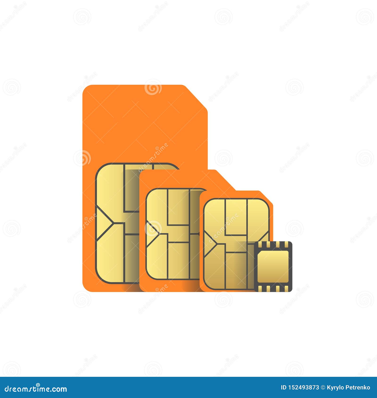 Set Sim Card Evolution To Esim Vector Stock Vector - Illustration of ...