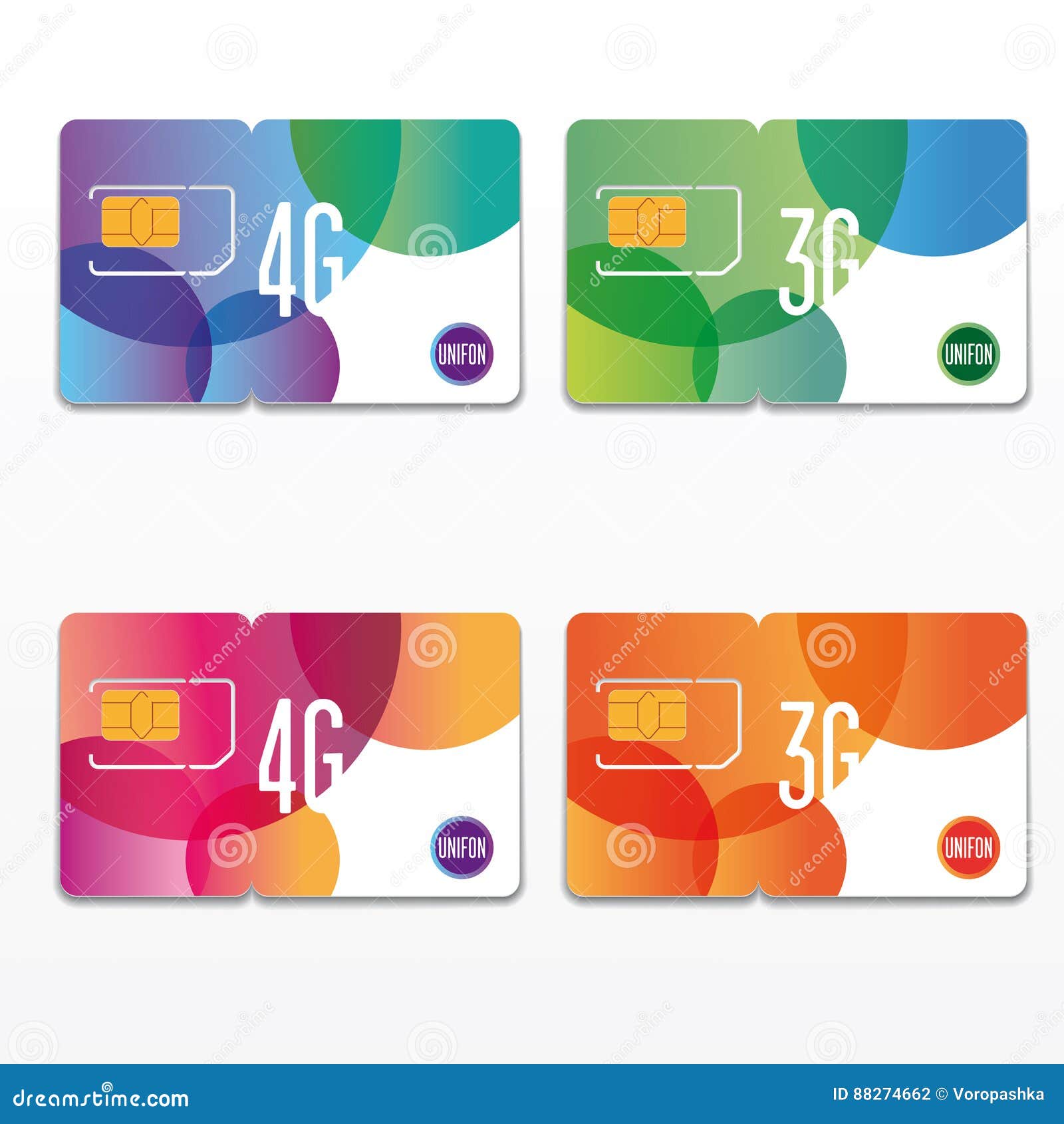 Set SIM cards stock vector. Illustration of cellular - 88274662