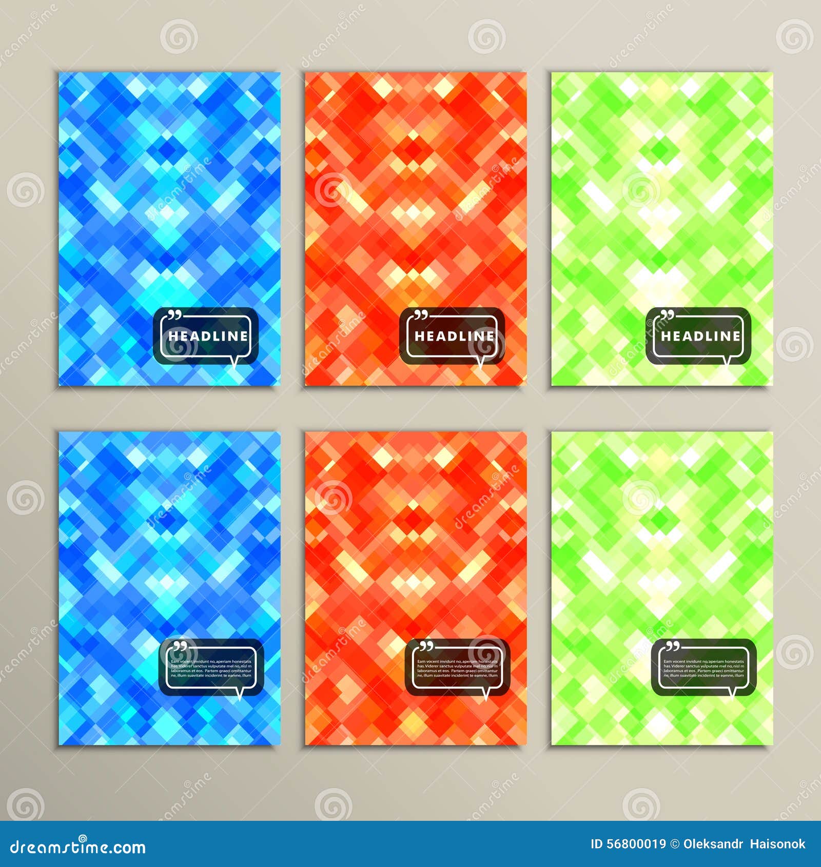 Set Simple Abstract Background of Colored Squares Stock Vector ... Set Simple Abstract Background of Colored Squares Stock Vector ...