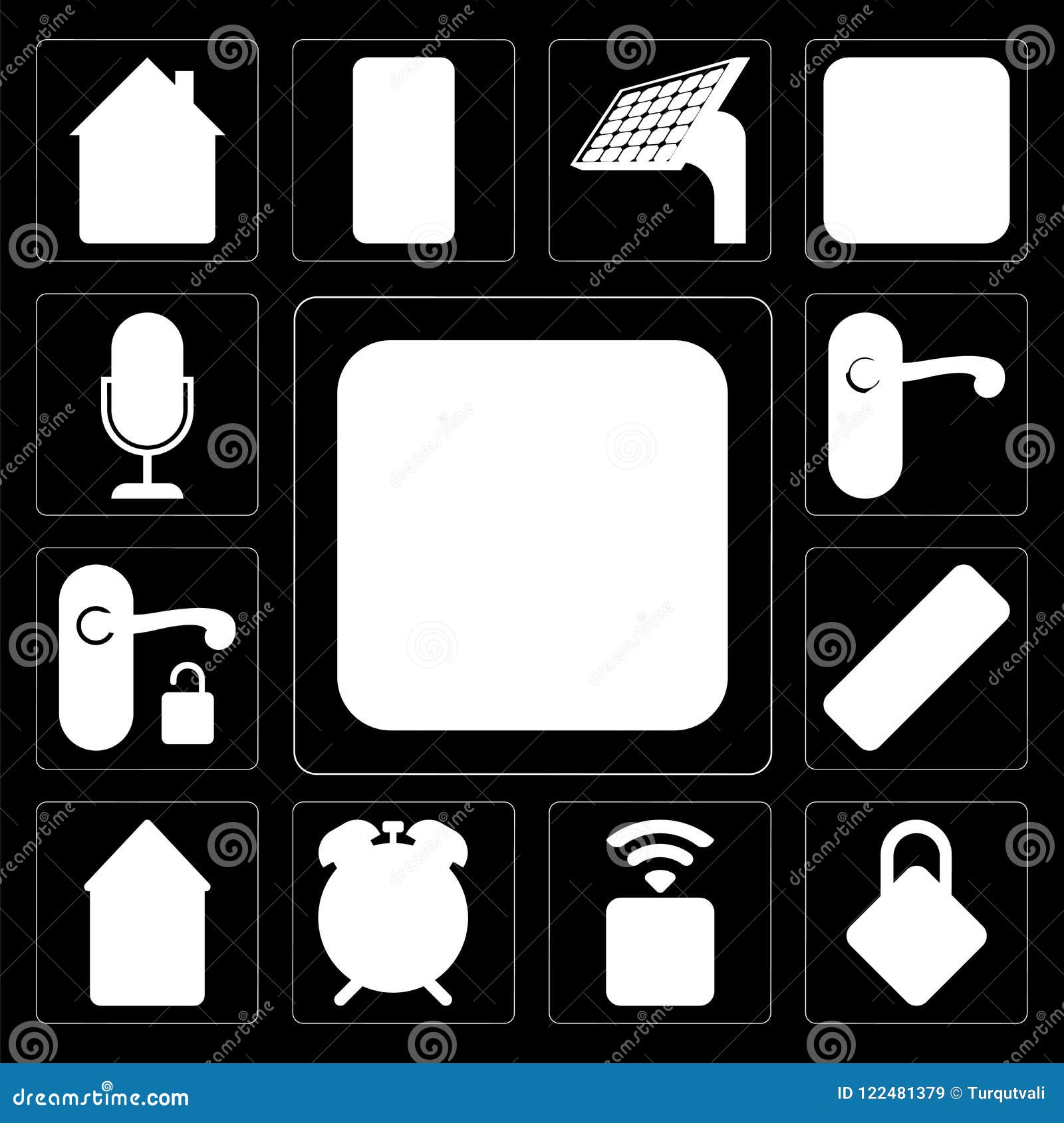 Set of Switch, Locking, Socket, Alarm, Smart Home, Remote, Handle ...