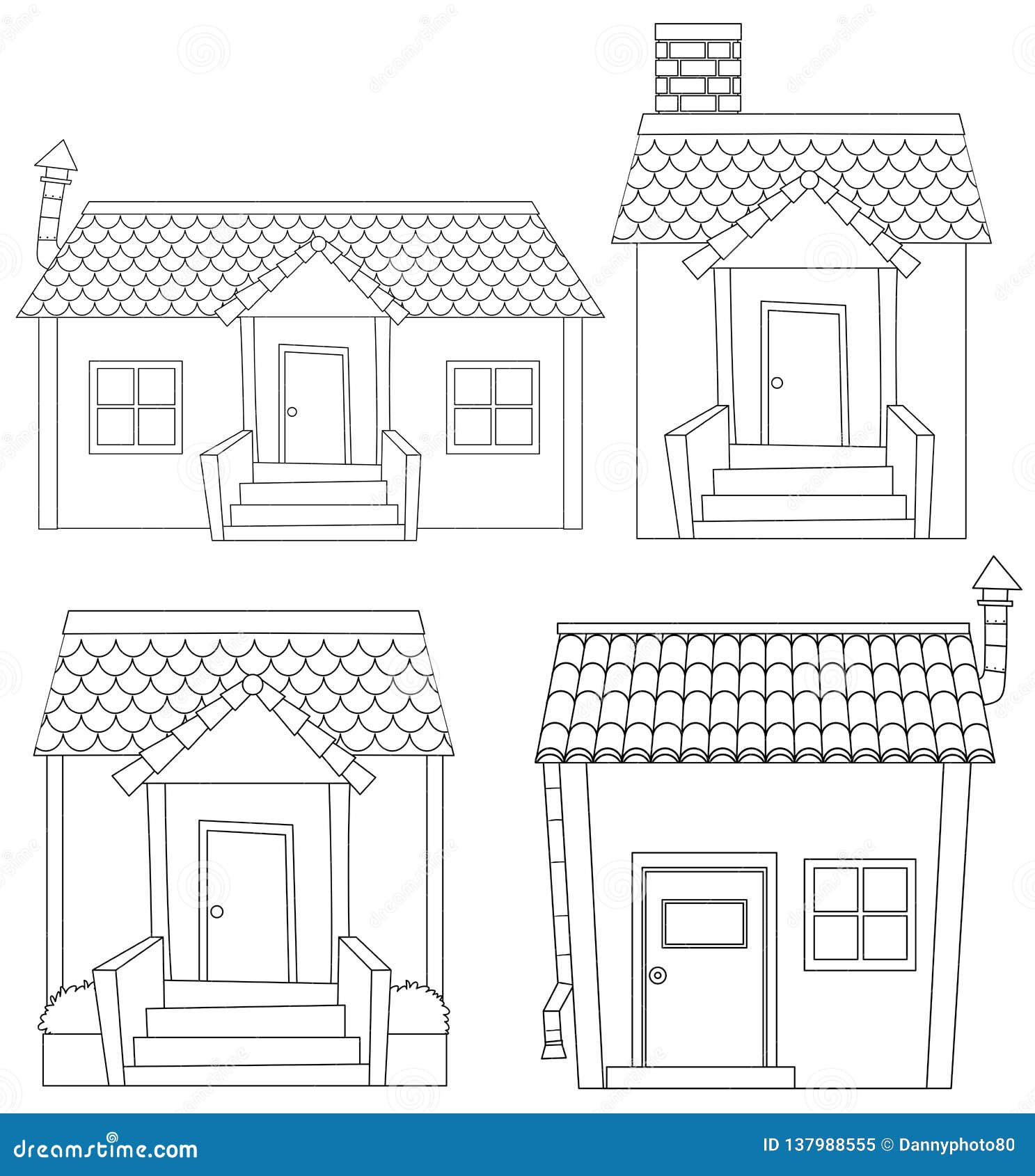 Simple House Container Logo Cartoon Vector | CartoonDealer.com #228927907