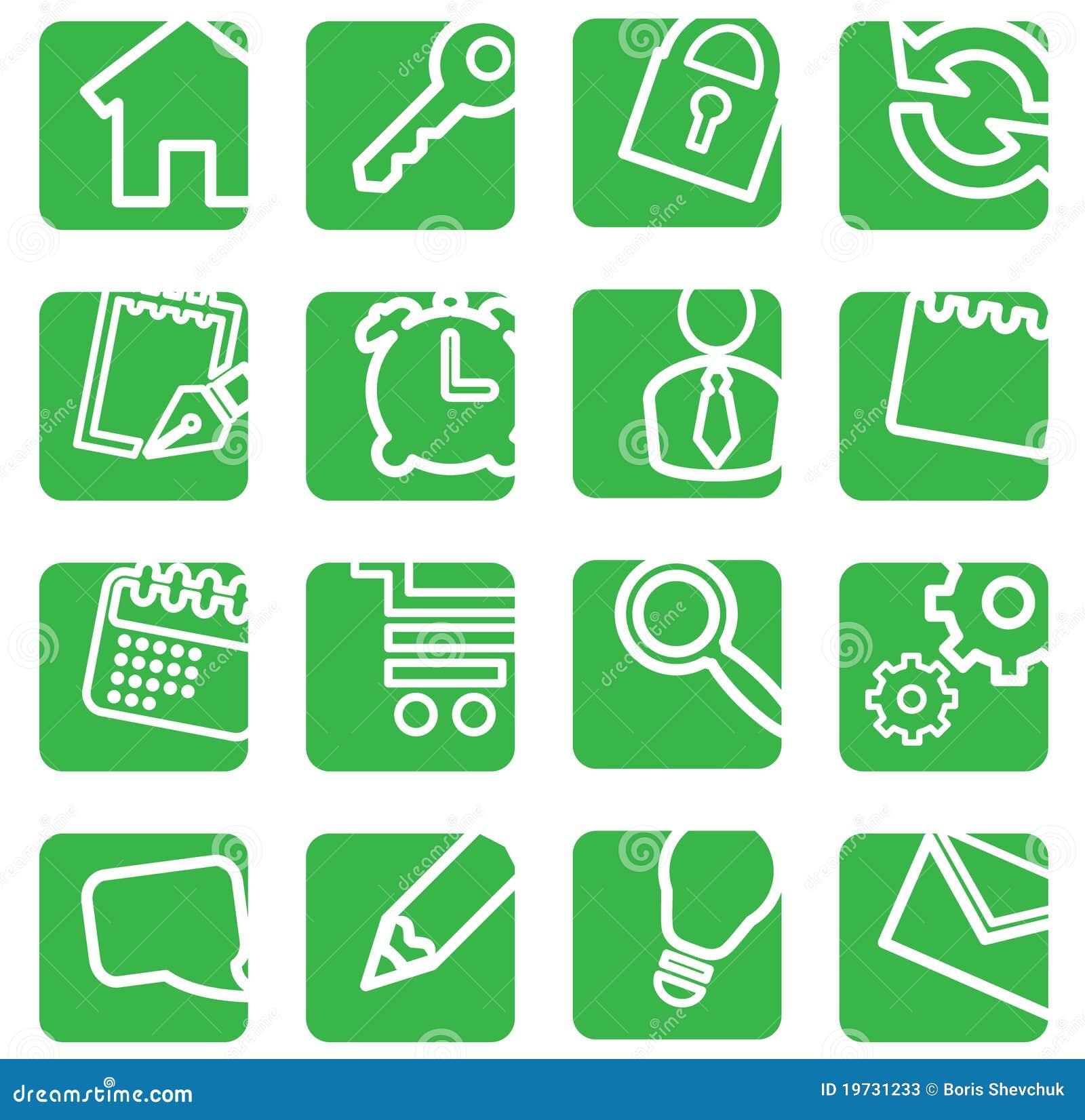 Set of simple icons. stock vector. Illustration of search - 19731233