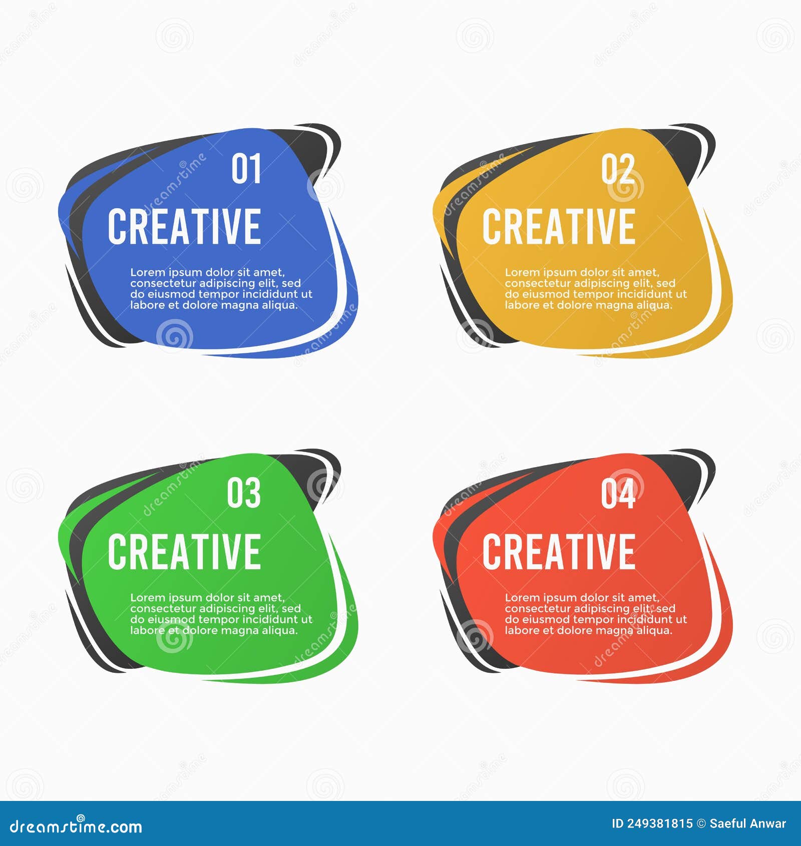 Set of Simple Infographic Elements Stock Vector - Illustration of ...