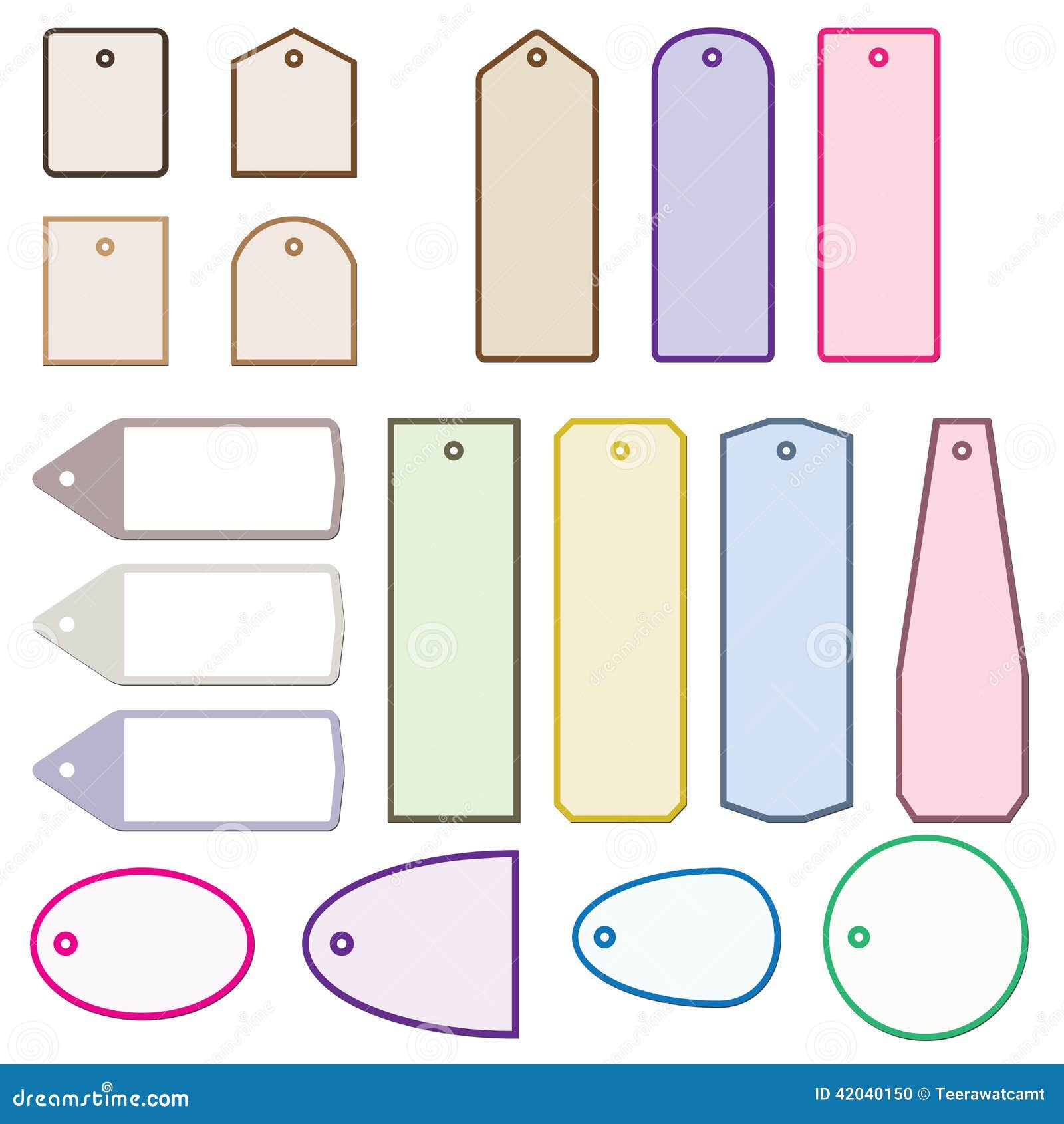 Set of simple labels stock illustration. Illustration of modern - 42040150