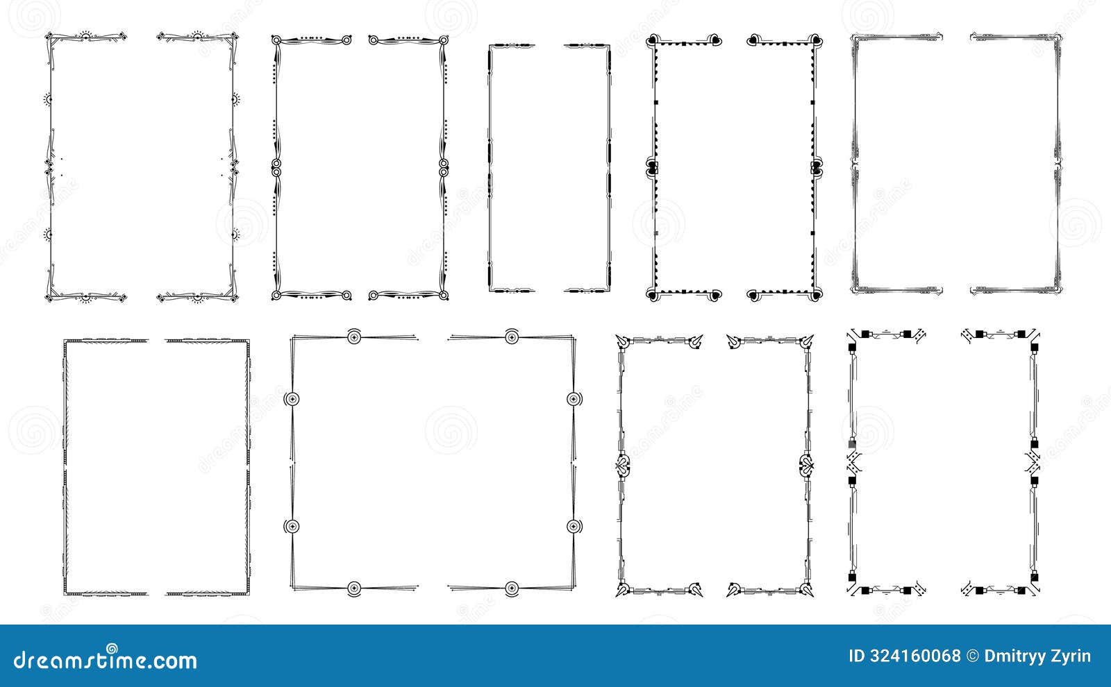 Set Simple Line Collection Different Doodle Brackets, Parentheses ...