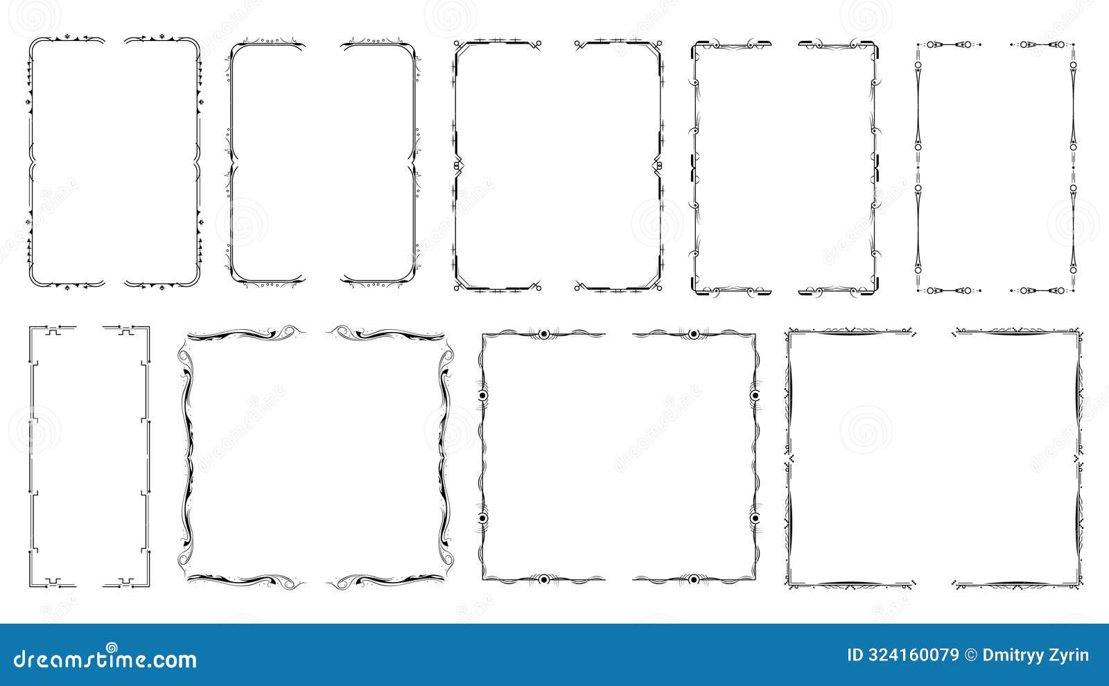 Set Simple Line Collection Different Doodle Brackets, Parentheses ...