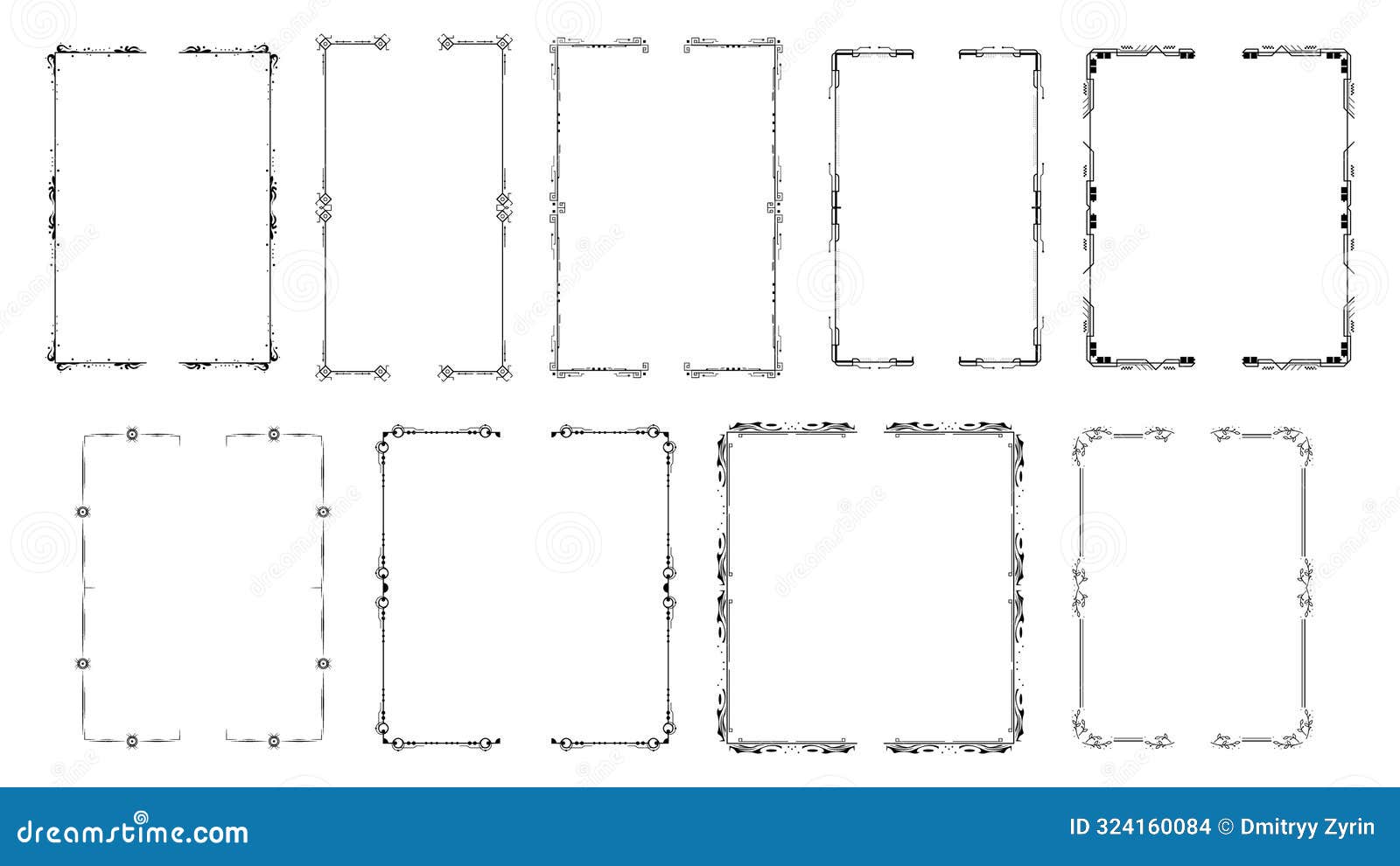 Set Simple Line Collection Different Doodle Brackets, Parentheses ...