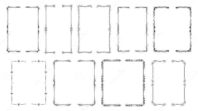 Set Simple Line Collection Different Doodle Brackets, Parentheses ...