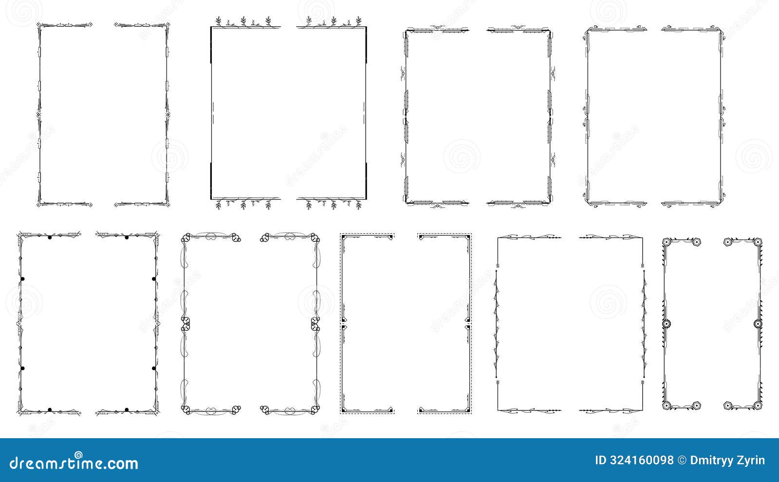 Set Simple Line Collection Different Doodle Brackets, Parentheses ...