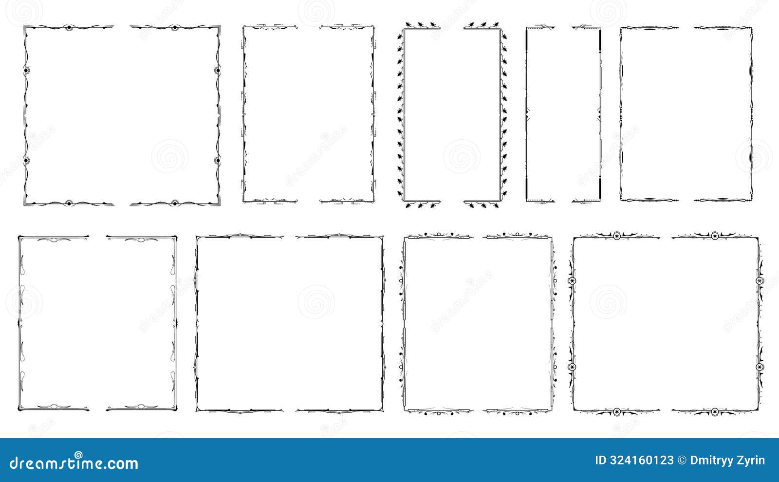 Set Simple Line Collection Different Doodle Brackets, Parentheses ...