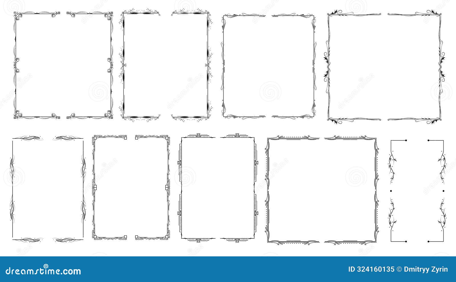 Set Simple Line Collection Different Doodle Brackets, Parentheses ...