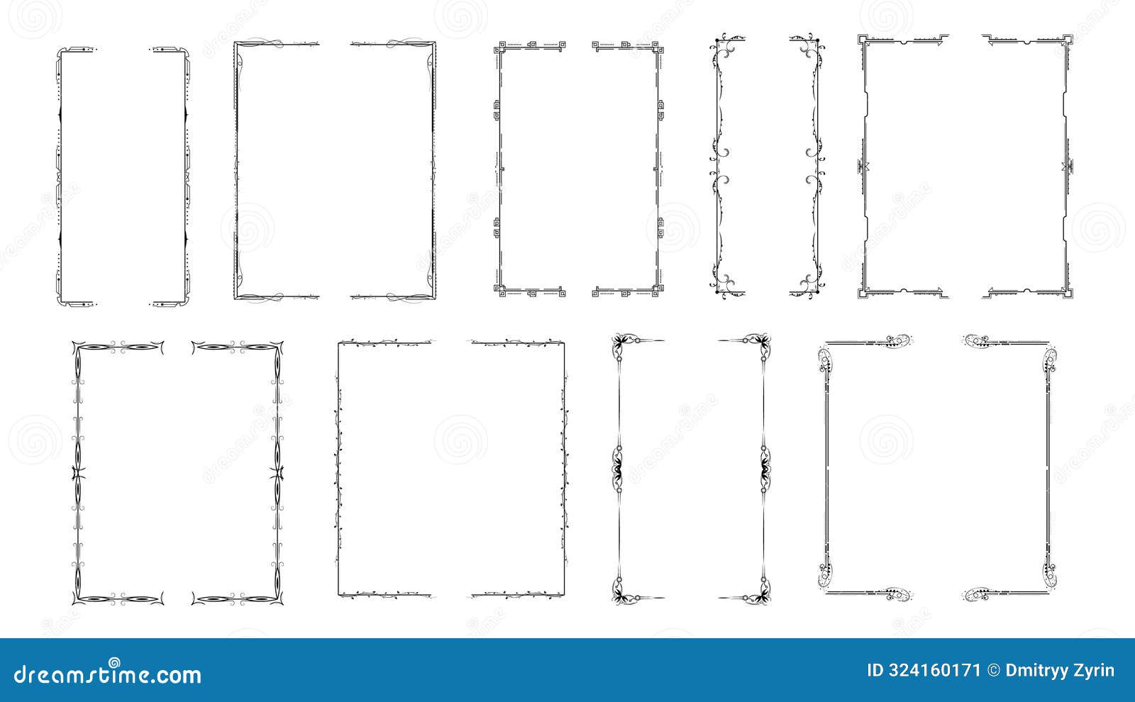 Set Simple Line Collection Different Doodle Brackets, Parentheses ...