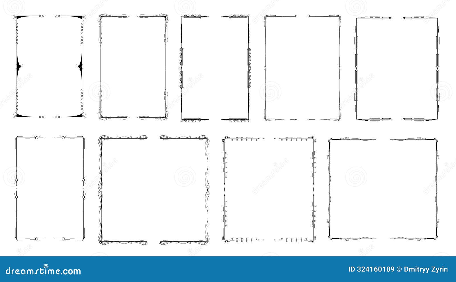 Set Simple Line Collection Different Doodle Brackets, Parentheses ...