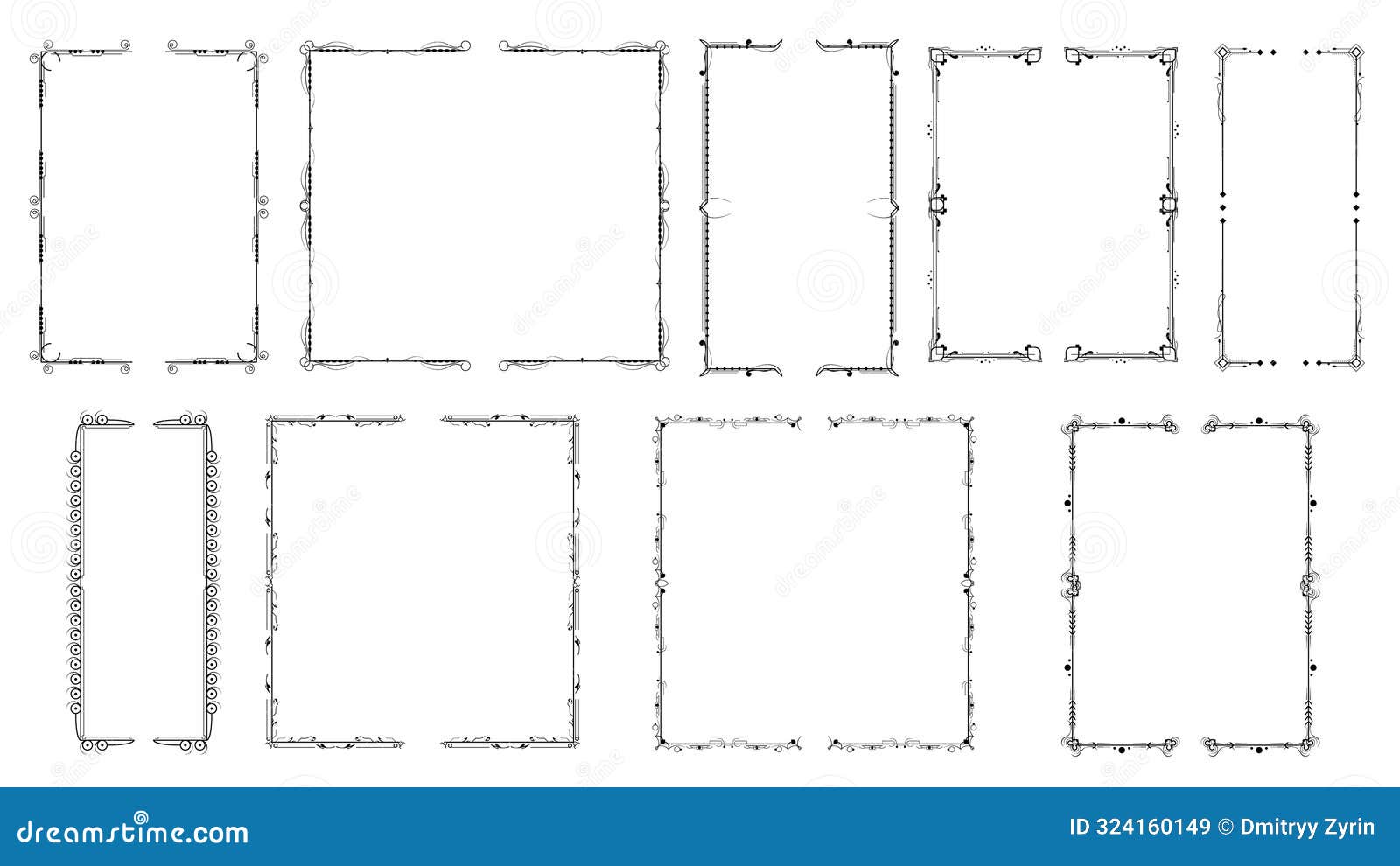 Set Simple Line Collection Different Doodle Brackets, Parentheses ...