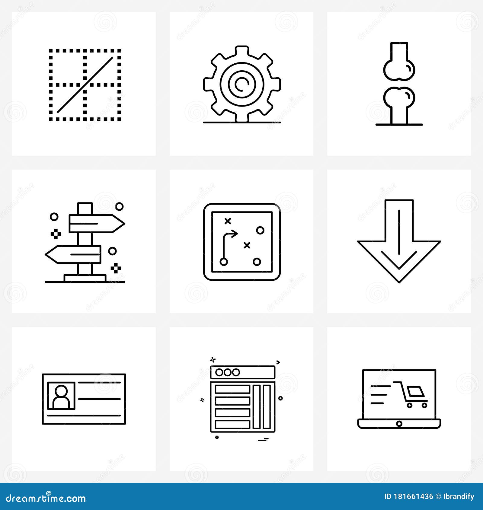 Set of 9 Simple Line Icons of Miscellaneous, Trip, Joint, Travel ...