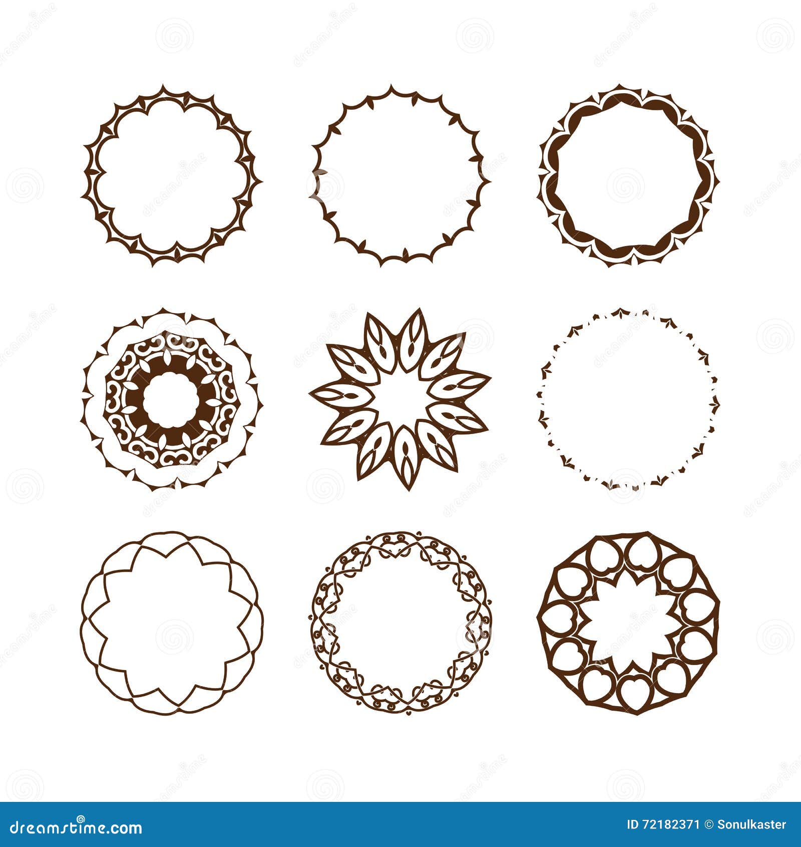 Set of Simple Linear Monograms. Stock Vector - Illustration of contour ...