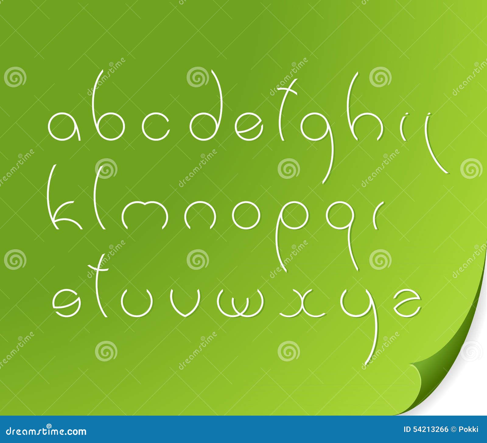 Set of simple modern font. stock vector. Illustration of alphabet ...