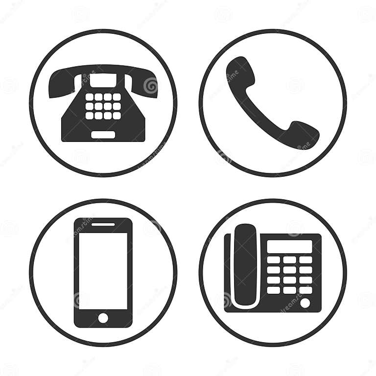 Set of simple phone icon stock vector. Illustration of purple - 43117082