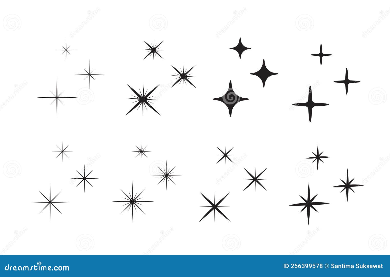 Set of Simple Stars Sparkle Icon Vector Illustration Stock Vector ... Set of Simple Stars Sparkle Icon Vector Illustration Stock Vector ...