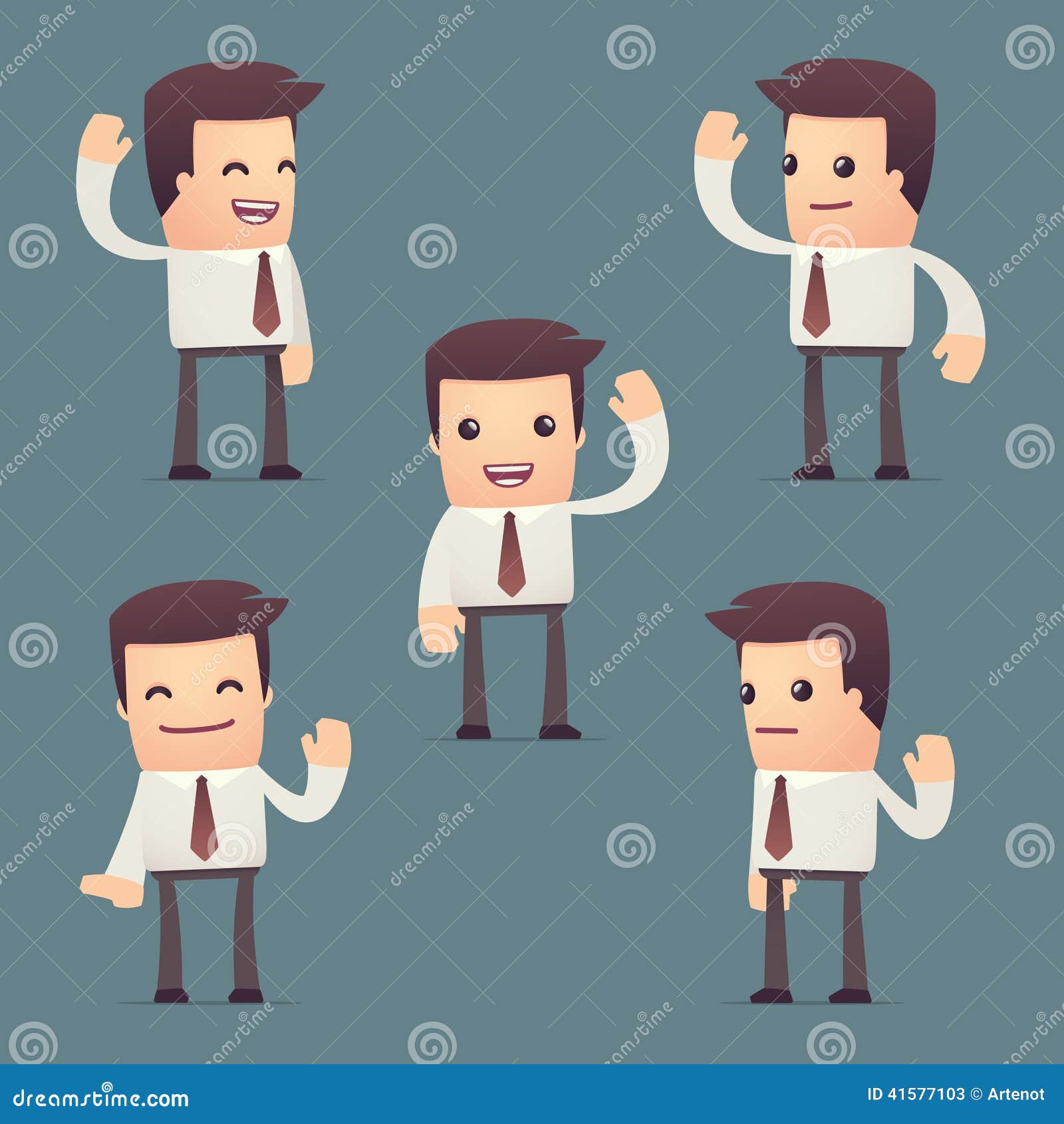 Set of Simple Universal Characters in Different Stock Vector ...