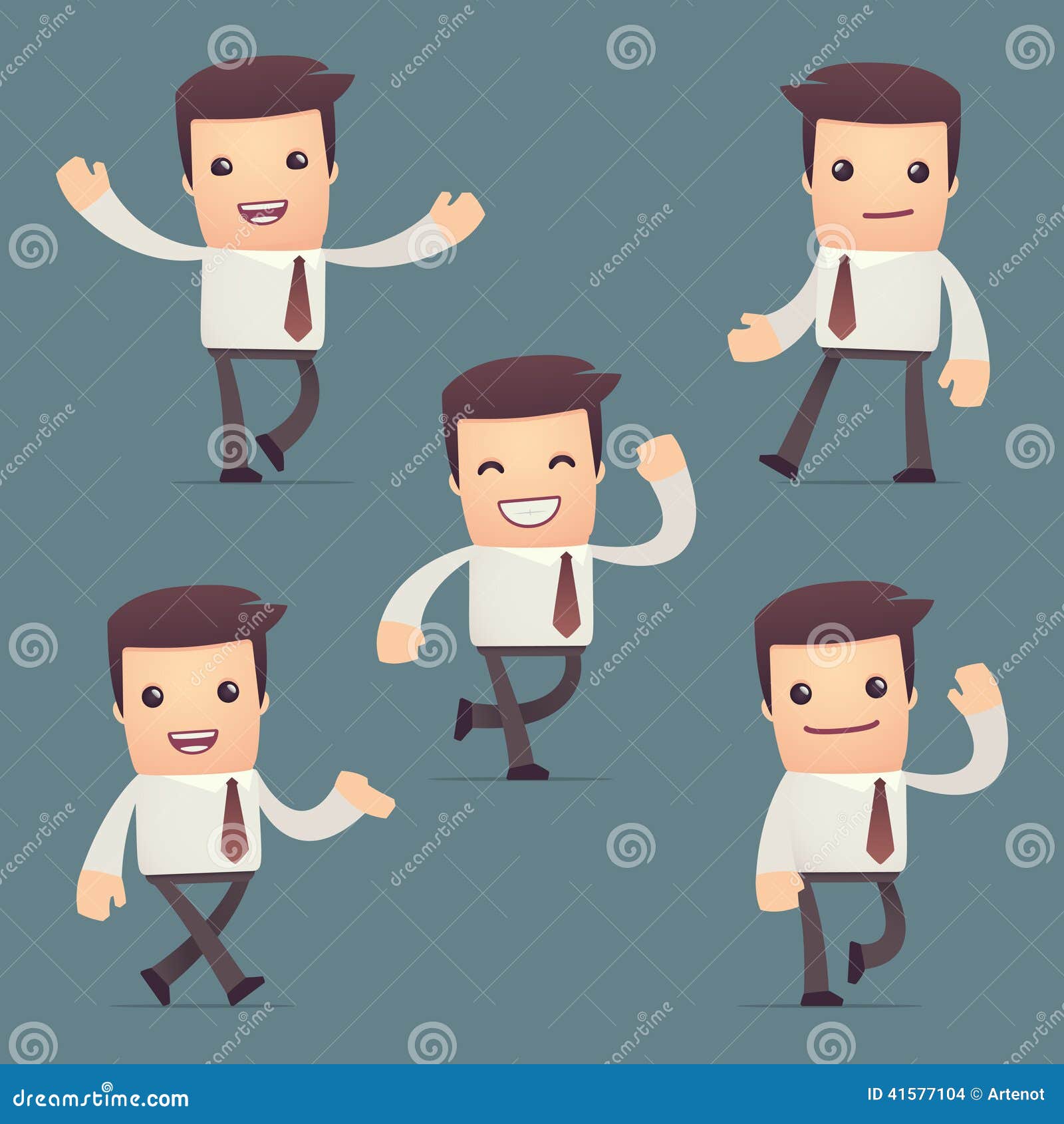 Set of Simple Universal Characters in Different Stock Vector ...