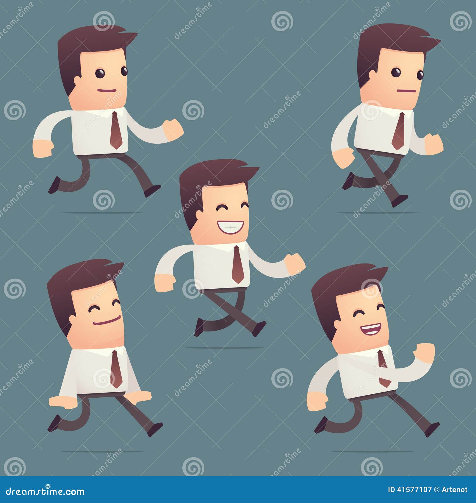 Set of Simple Universal Characters in Different Stock Vector ...