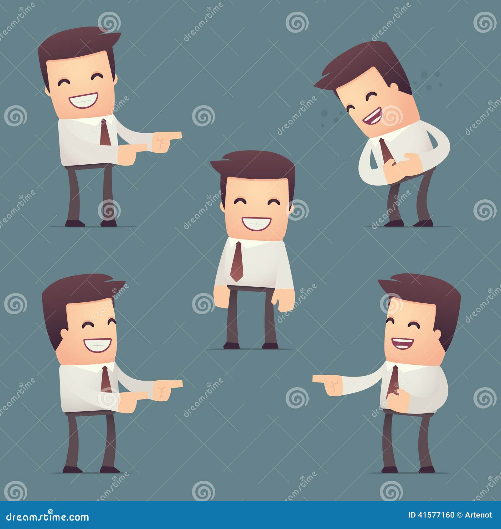 Set of Simple Universal Characters in Different Stock Vector ...