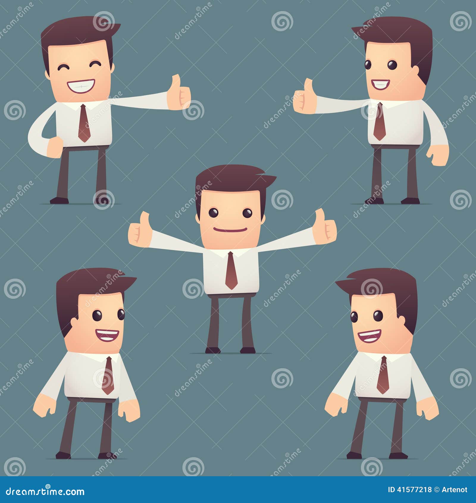 Set of Simple Universal Characters in Different Stock Vector ...