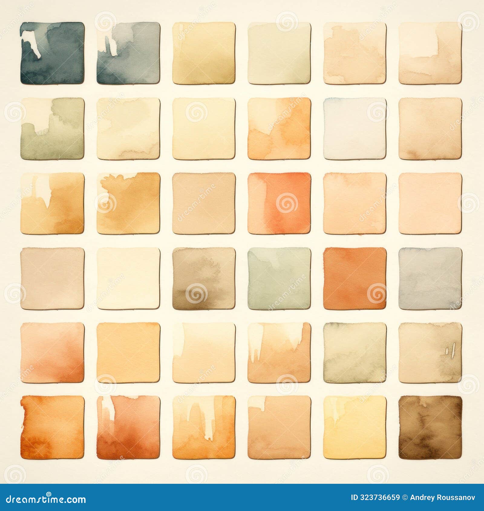 Set of Simple Watercolor Gradients. Stock Image - Image of purple ...