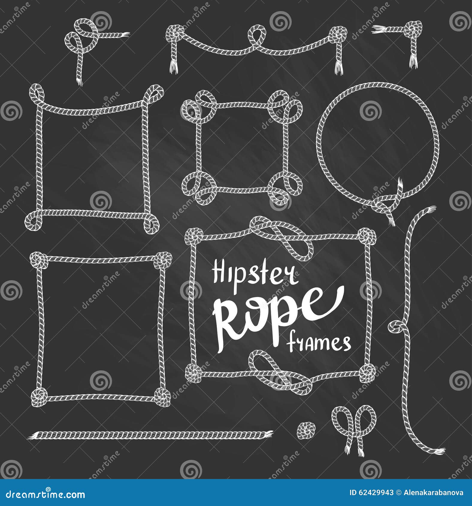 Rope Frames Set Vector Illustration | CartoonDealer.com #107259138