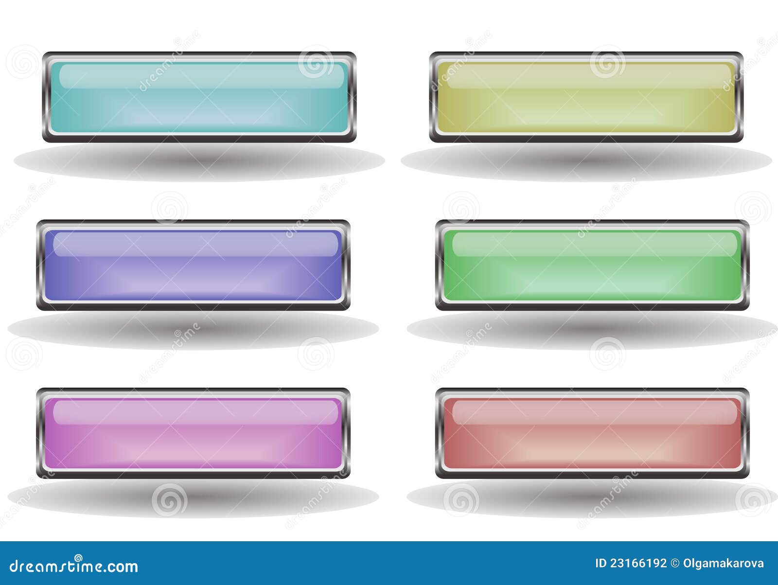 Set of six buttons stock illustration. Illustration of gray - 23166192