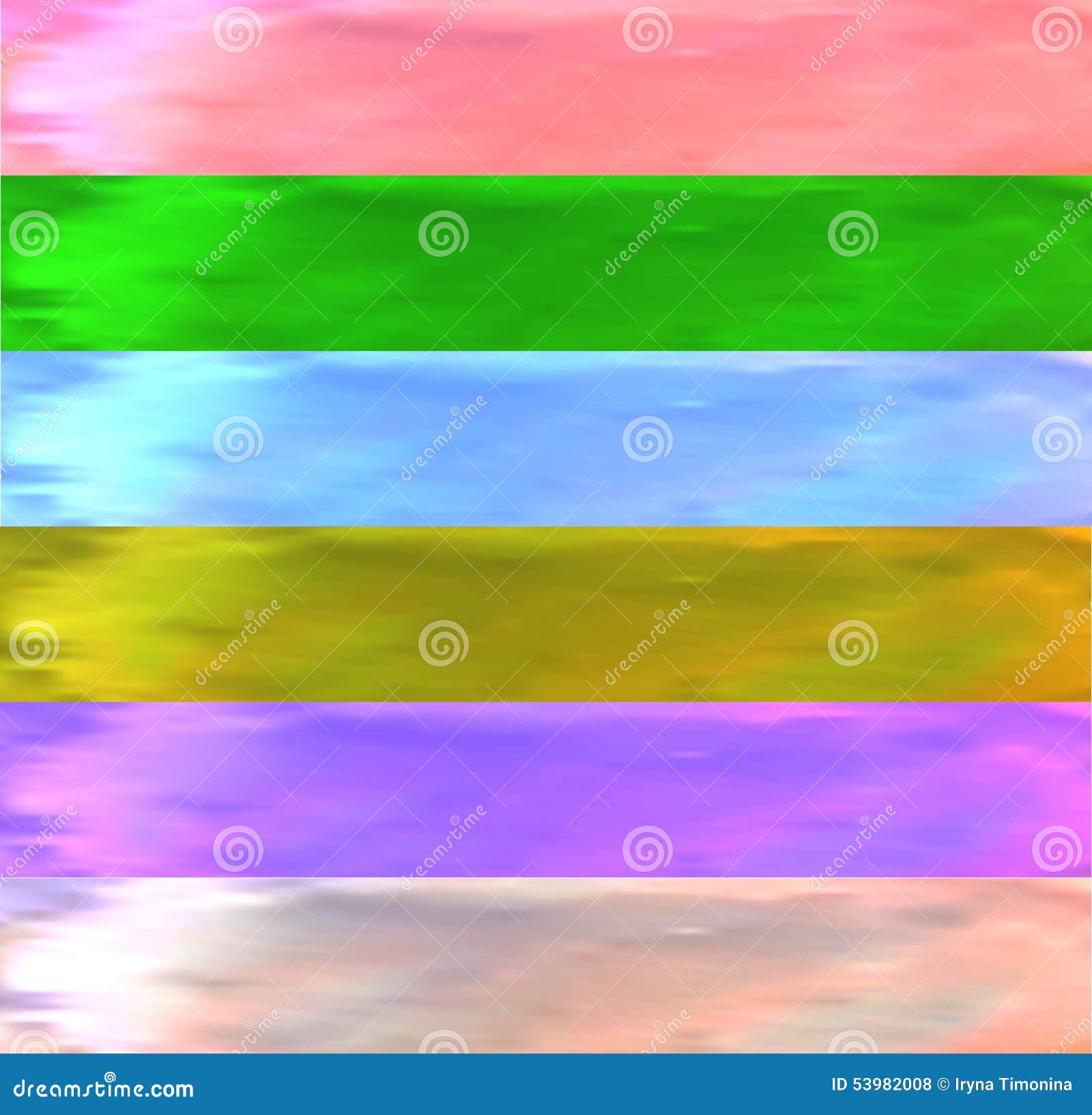 Set of Six Colorful Watercolor Stripes Stock Vector - Illustration of ...