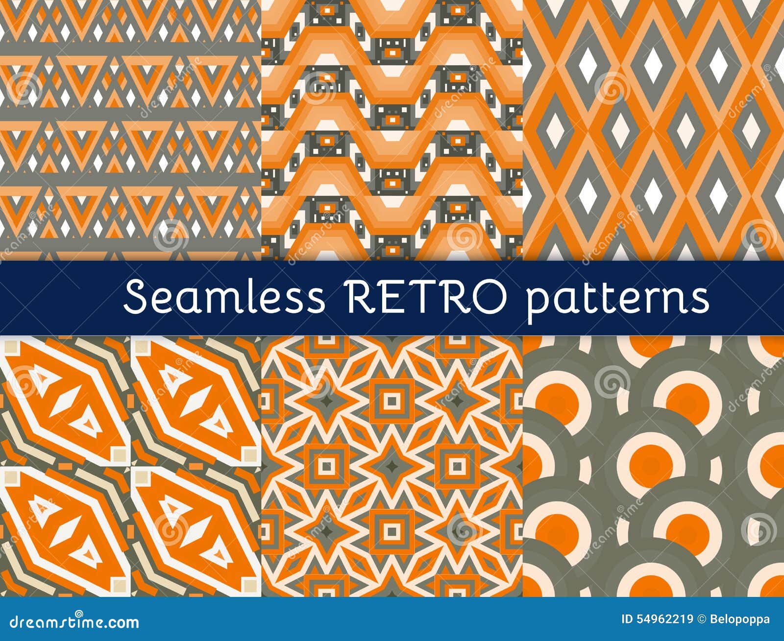 Set Of Six Ethnic Seamless Patterns Stock Vector Illustration Of