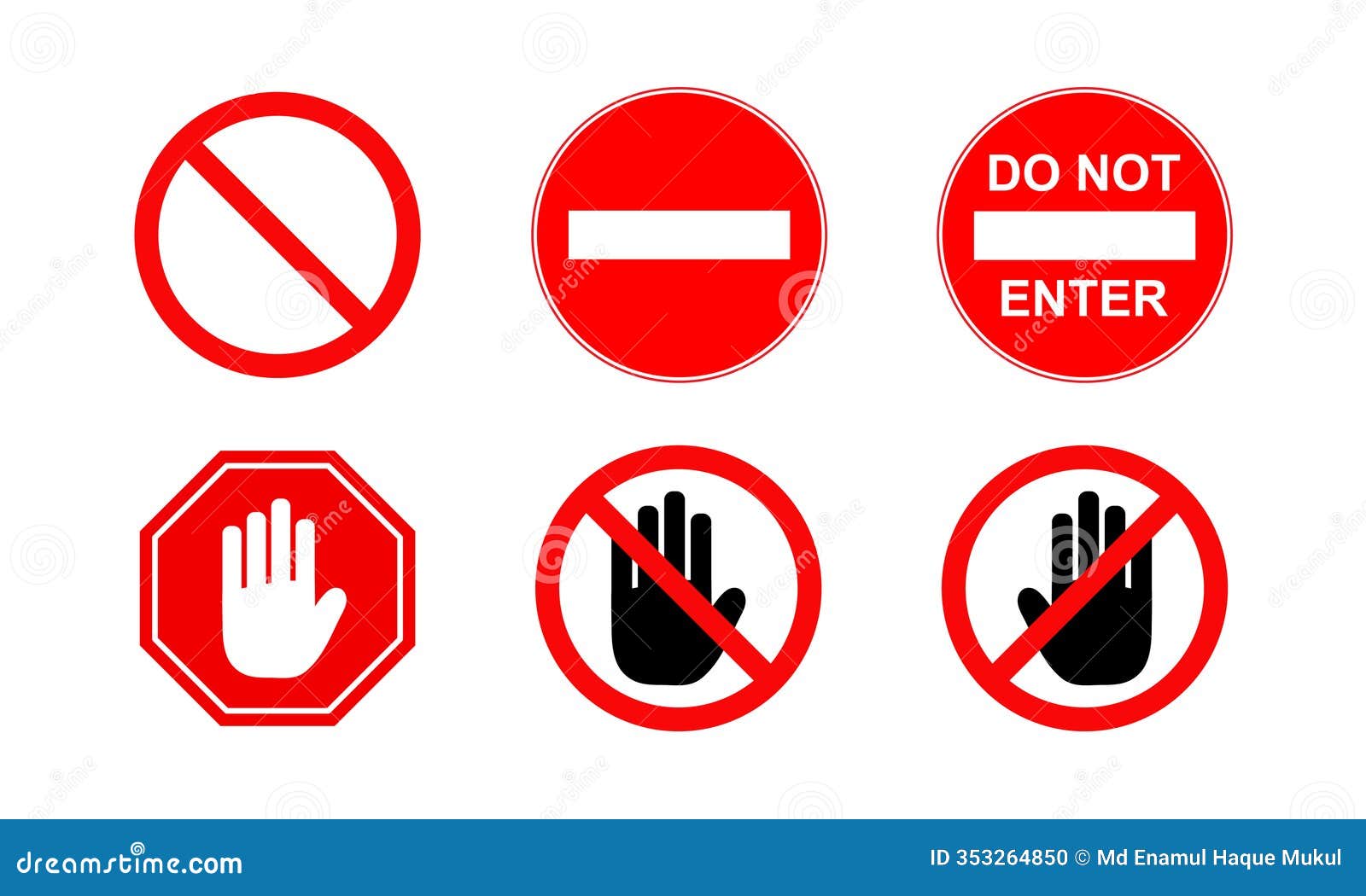 Prohibited Entry Signs. Do Not Enter. No Entry Signs. Stock ...