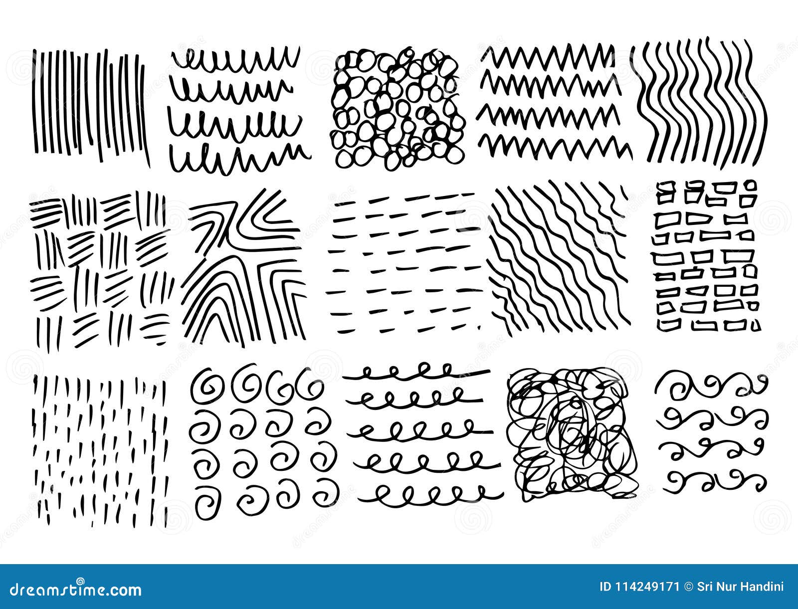 Set of sketch textures stock illustration. Illustration of raster ...