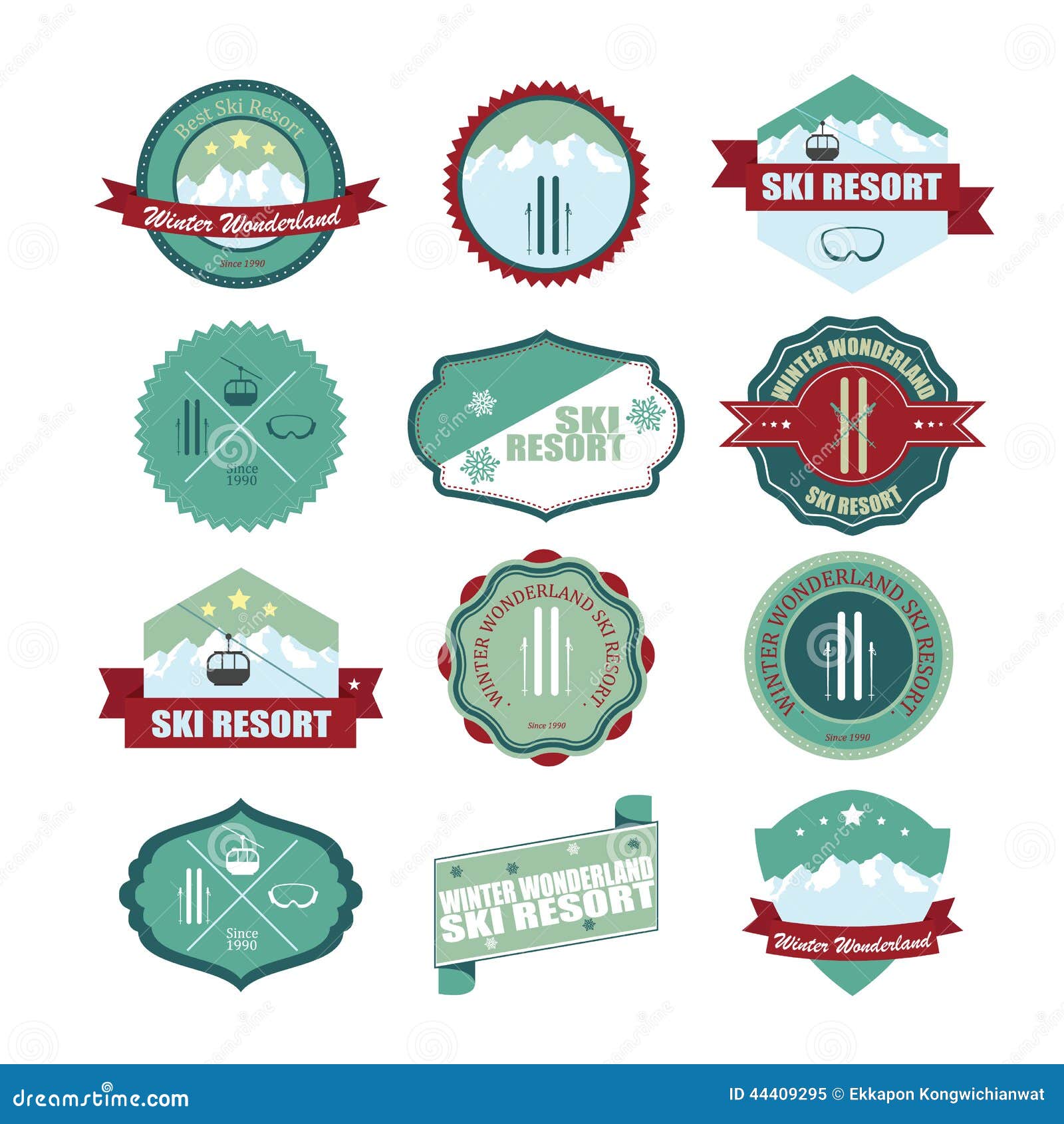 Set of Ski Mountain Badges. Stock Vector - Illustration of mountain ... Set of Ski Mountain Badges. Stock Vector - Illustration of mountain ...