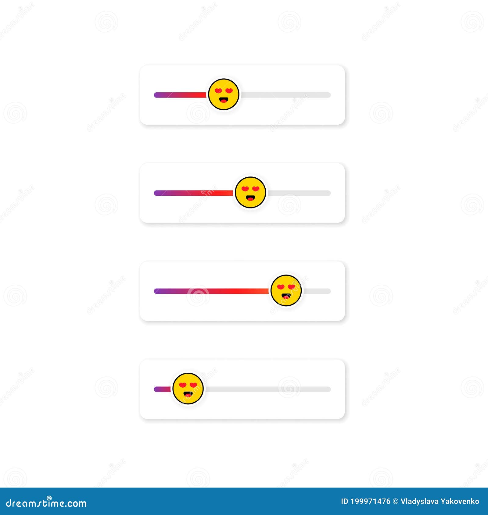 Set Of Slider Emoji For Social Media. Feedback Emoticon. Reviews Or ... Set Of Slider Emoji For Social Media. Feedback Emoticon. Reviews Or ...