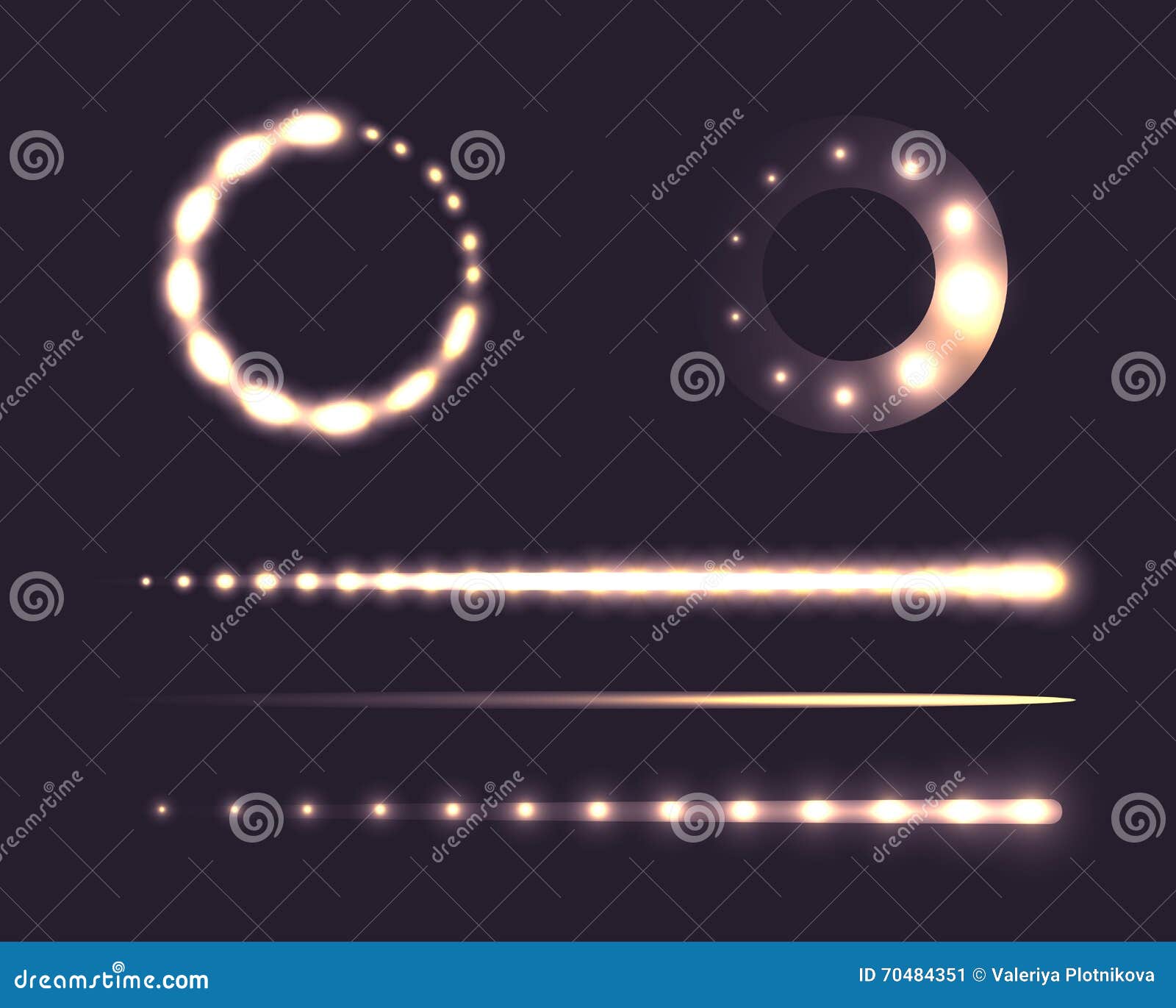 Set of Sliders with Loading. Stock Illustration - Illustration of ...