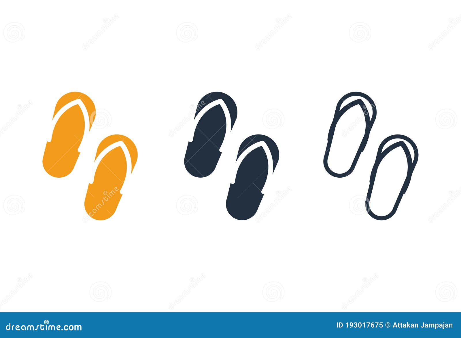 Set of Slipper Icon,Vector and Illustration Stock Vector - Illustration ...