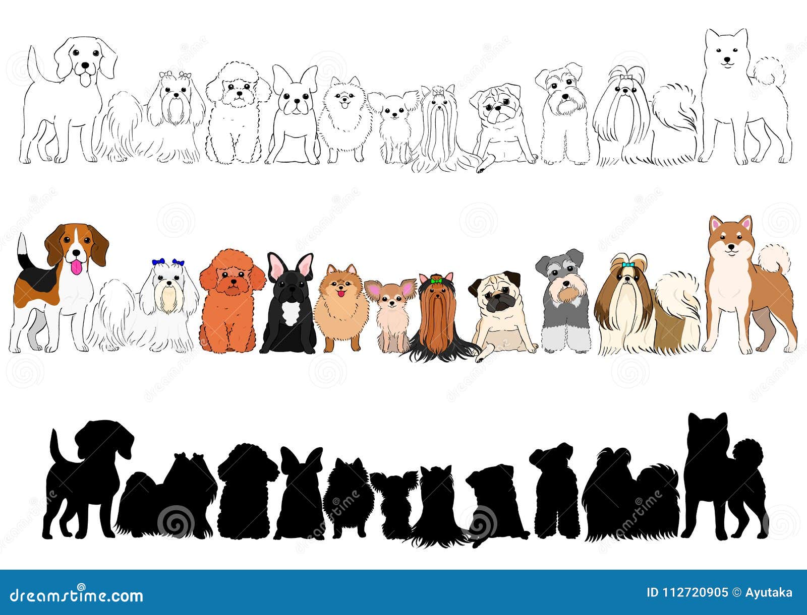 Set of Small Dogs Hand Drawn Borders Stock Vector - Illustration of ... Set of Small Dogs Hand Drawn Borders Stock Vector - Illustration of ...