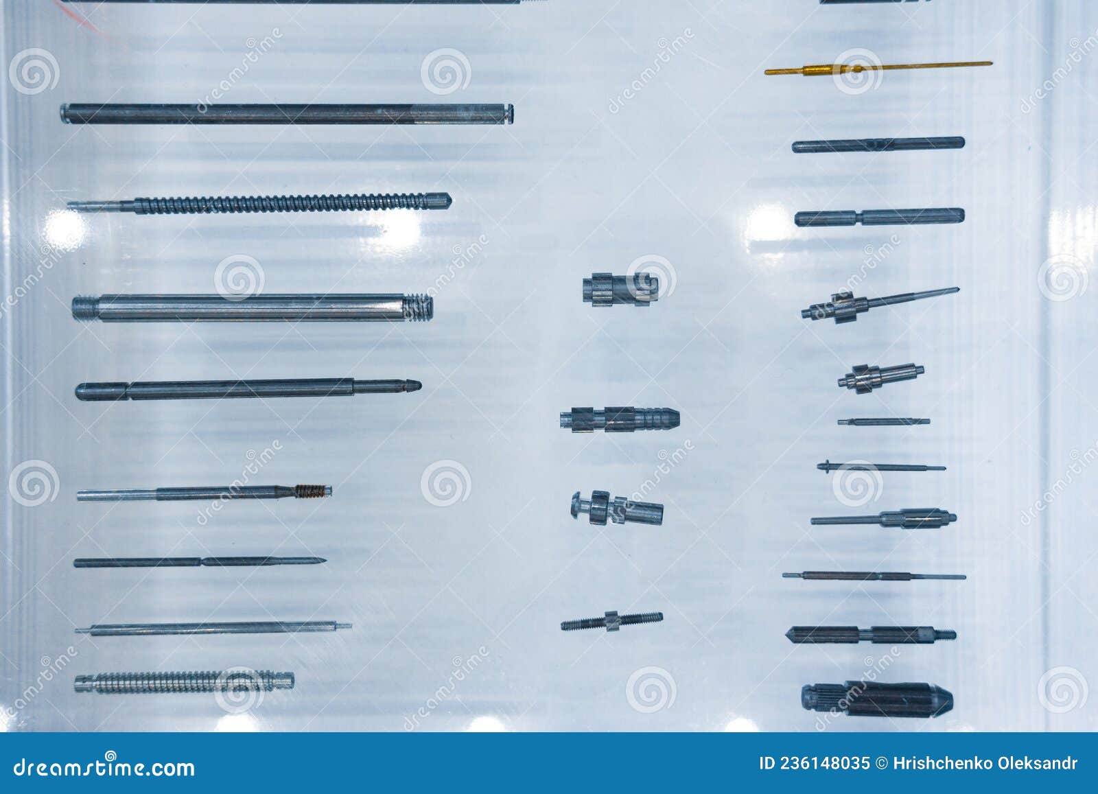 A Set of Small Metal Fasteners Stock Image - Image of industry, iron ...